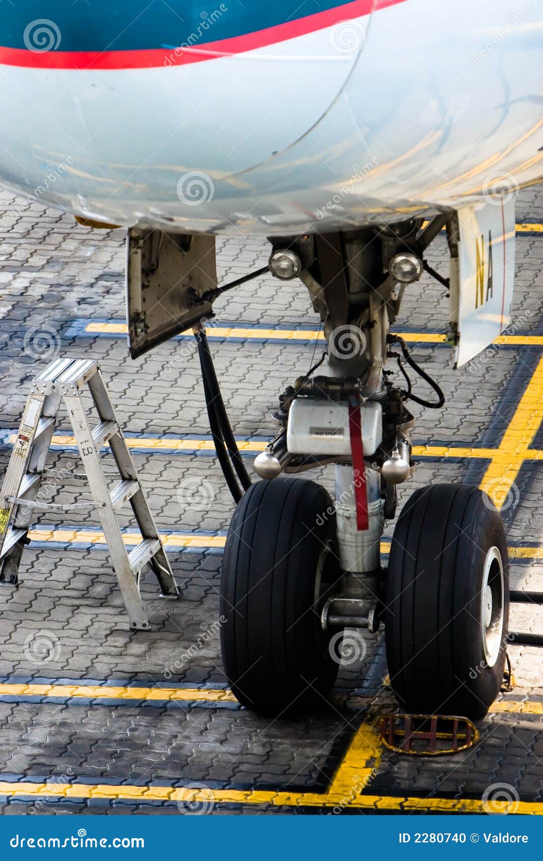 Nose Wheel stock photo. Image of landed, parked, transportation - 2280740