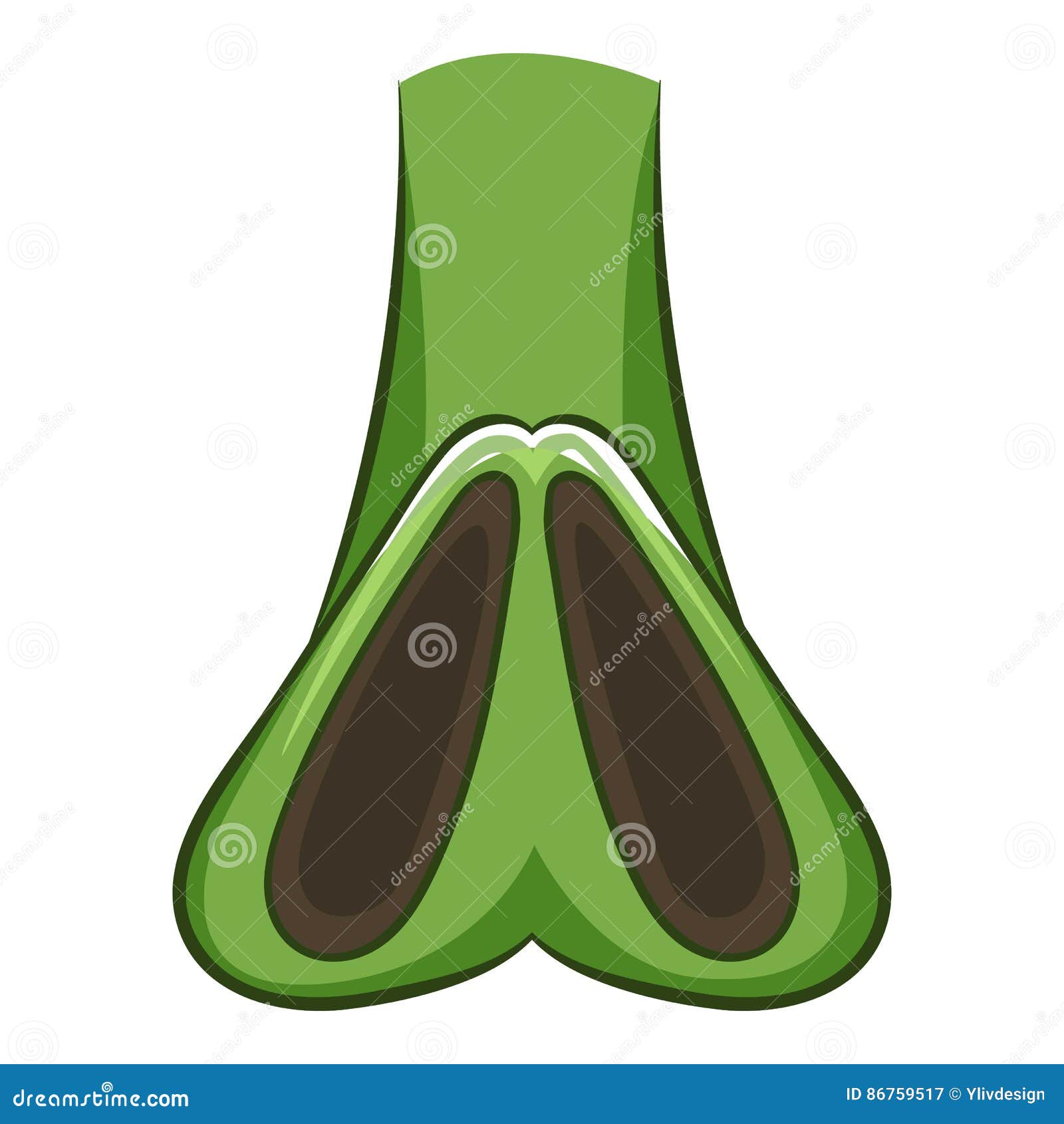 Nose of Zombie Icon, Cartoon Style Stock Vector - Illustration of ghost ...