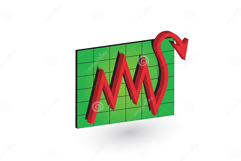 Nosedive stock vector. Illustration of arrow, business - 11036588