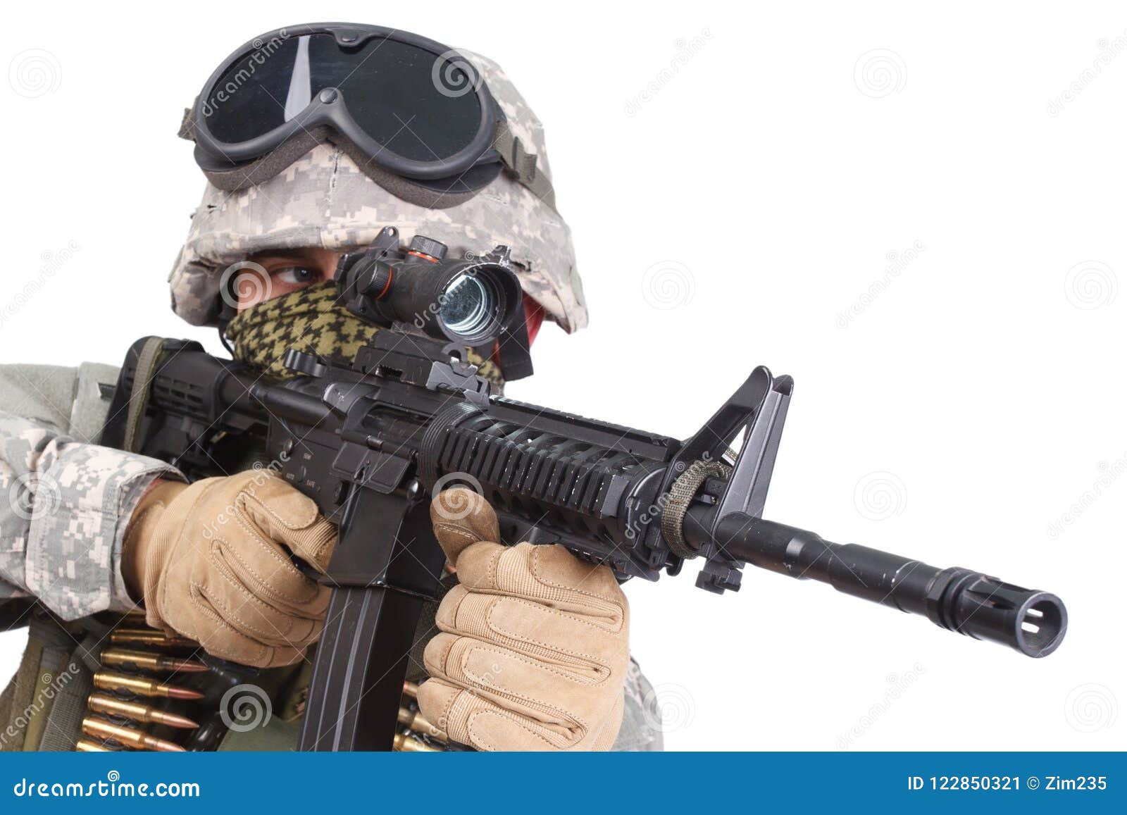 Nosotros Soldado Con El Rifle Imagen de archivo - Imagen de guerra ...