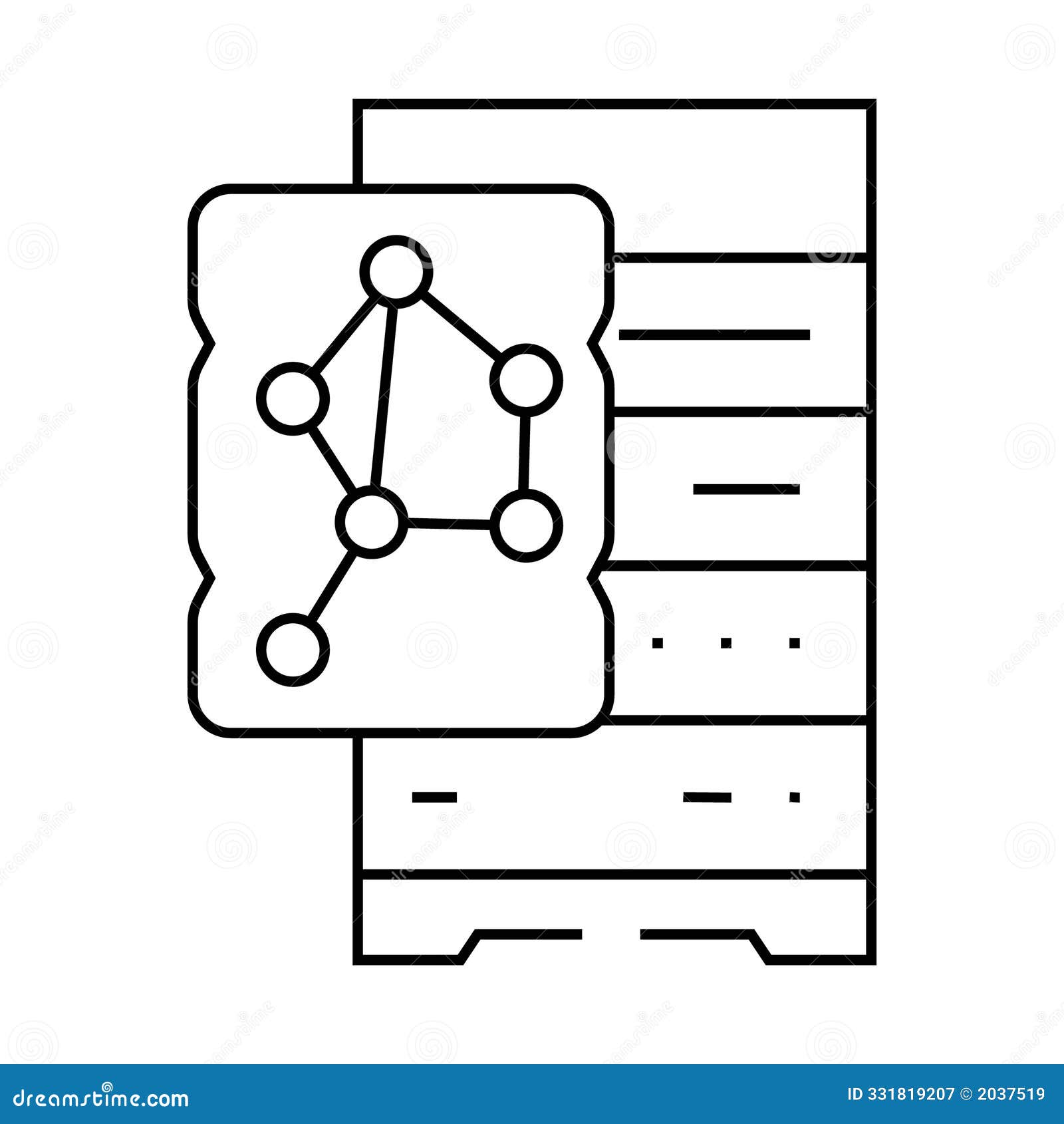 Nosql Database Line Icon Vector Illustration Stock Vector ... Nosql Database Line Icon Vector Illustration Stock Vector ...