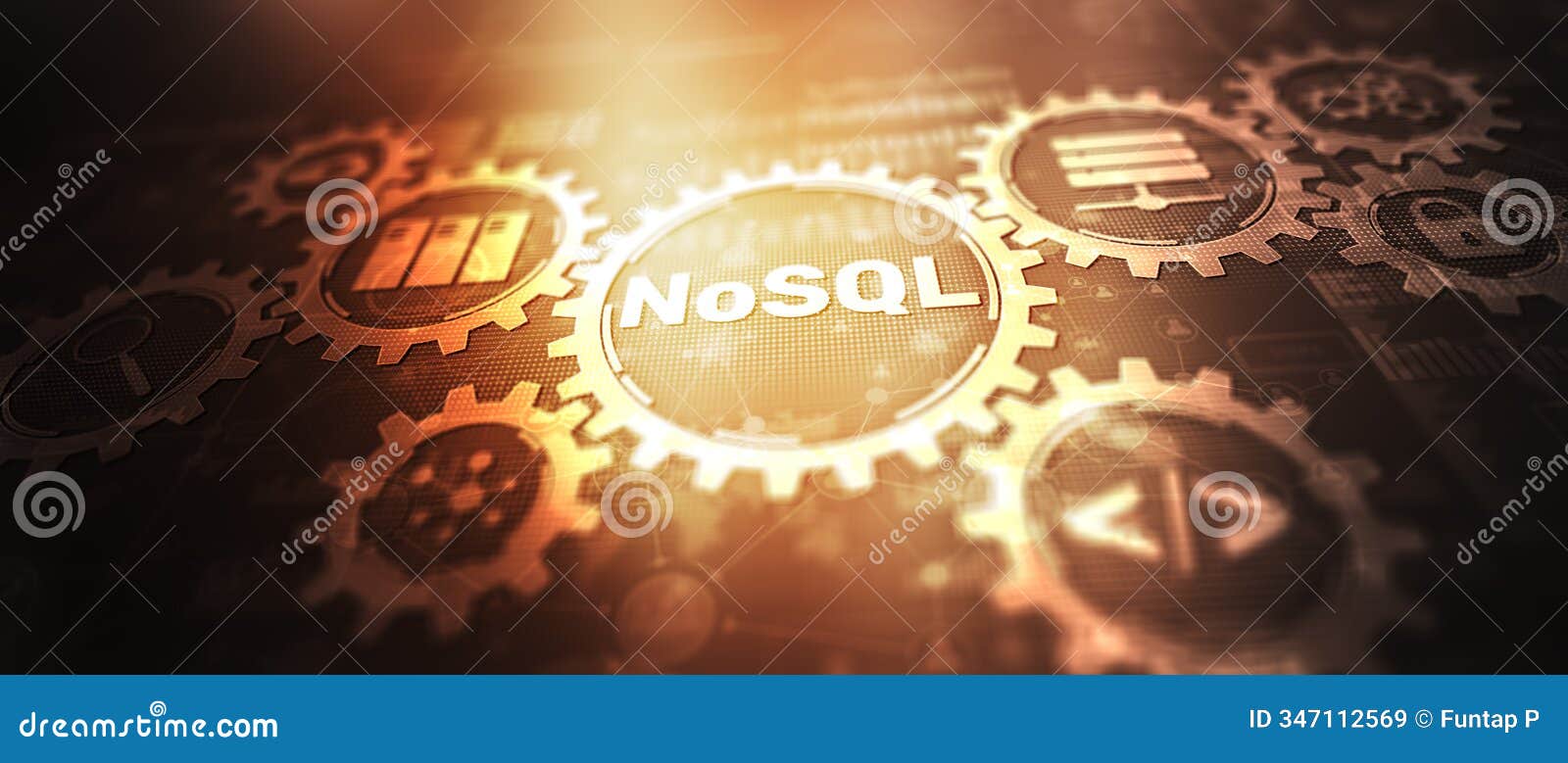 NoSQL. Structured Query Language. Database Technology Concept. Server ...
