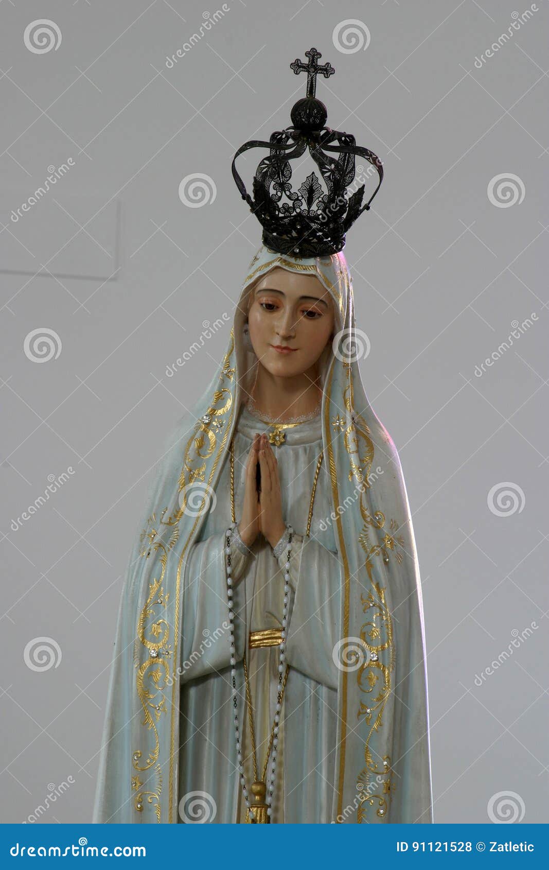 Nossa senhora de Fatima foto de stock. Imagem de escultura - 91121528