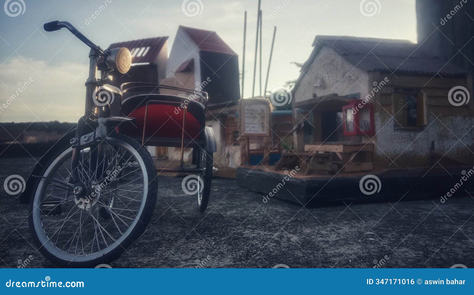 Nostalgia rickshaw old stock photo. Image of rickshaw - 347171016