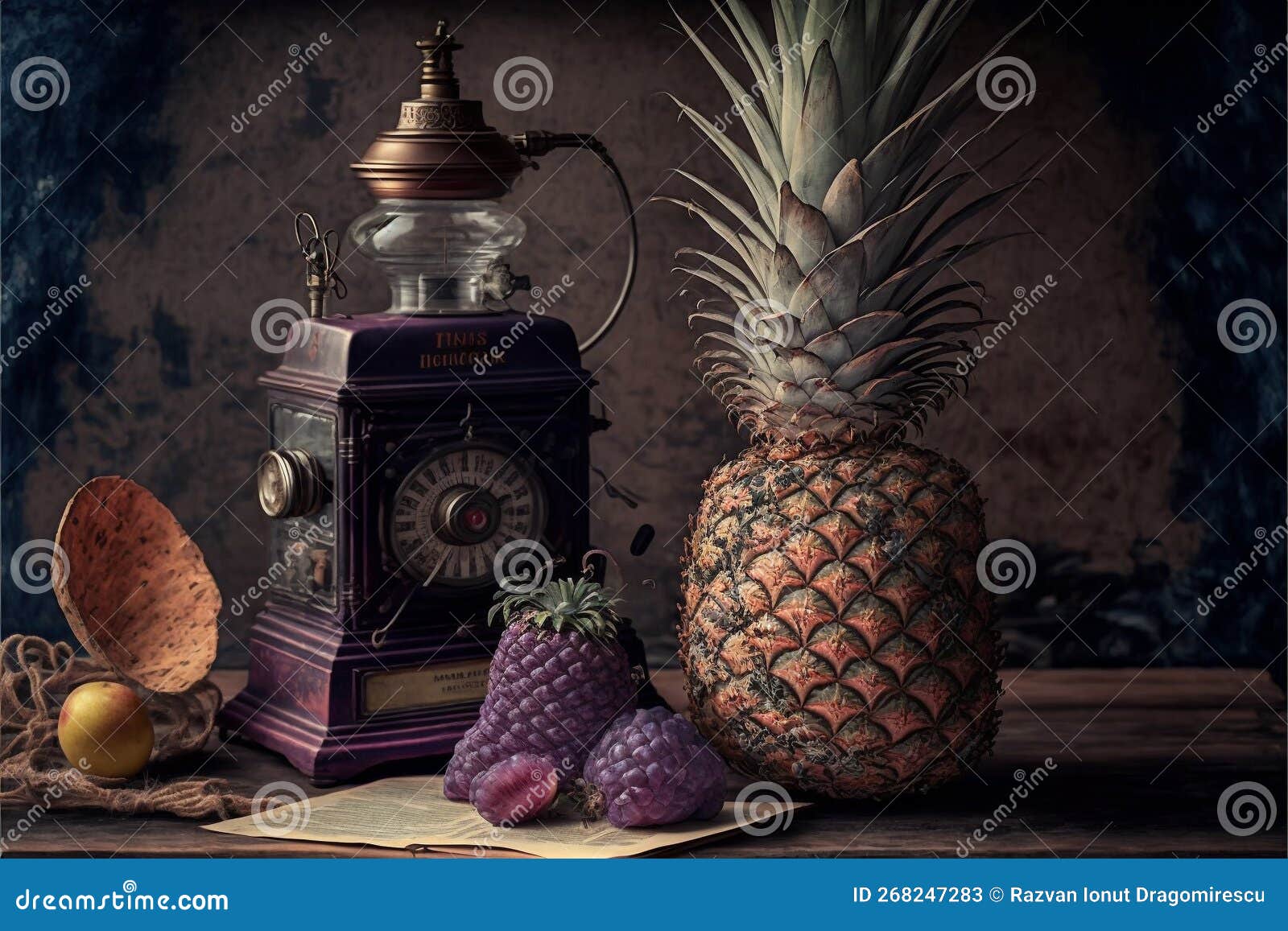 Nostalgic Antique Vintage Still Life with Old Vintage Objects. Ai ...