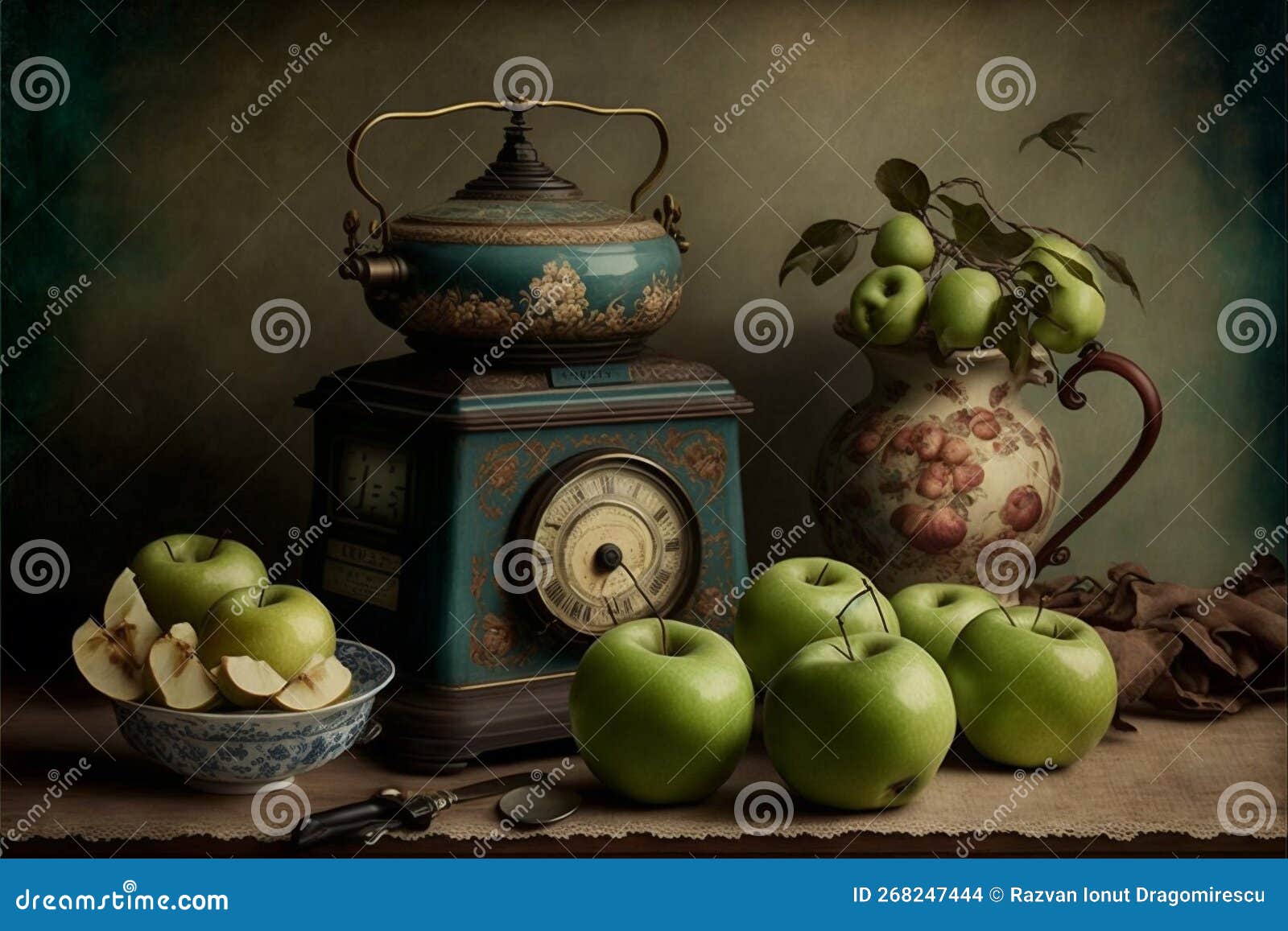 Nostalgic Antique Vintage Still Life with Old Vintage Objects. Ai ...