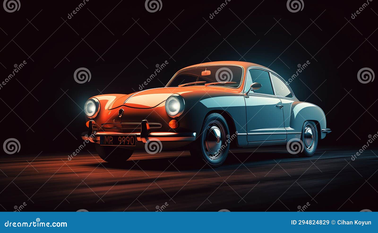 Nostalgic Automotive Classic Vintage Car Stock Illustration ...