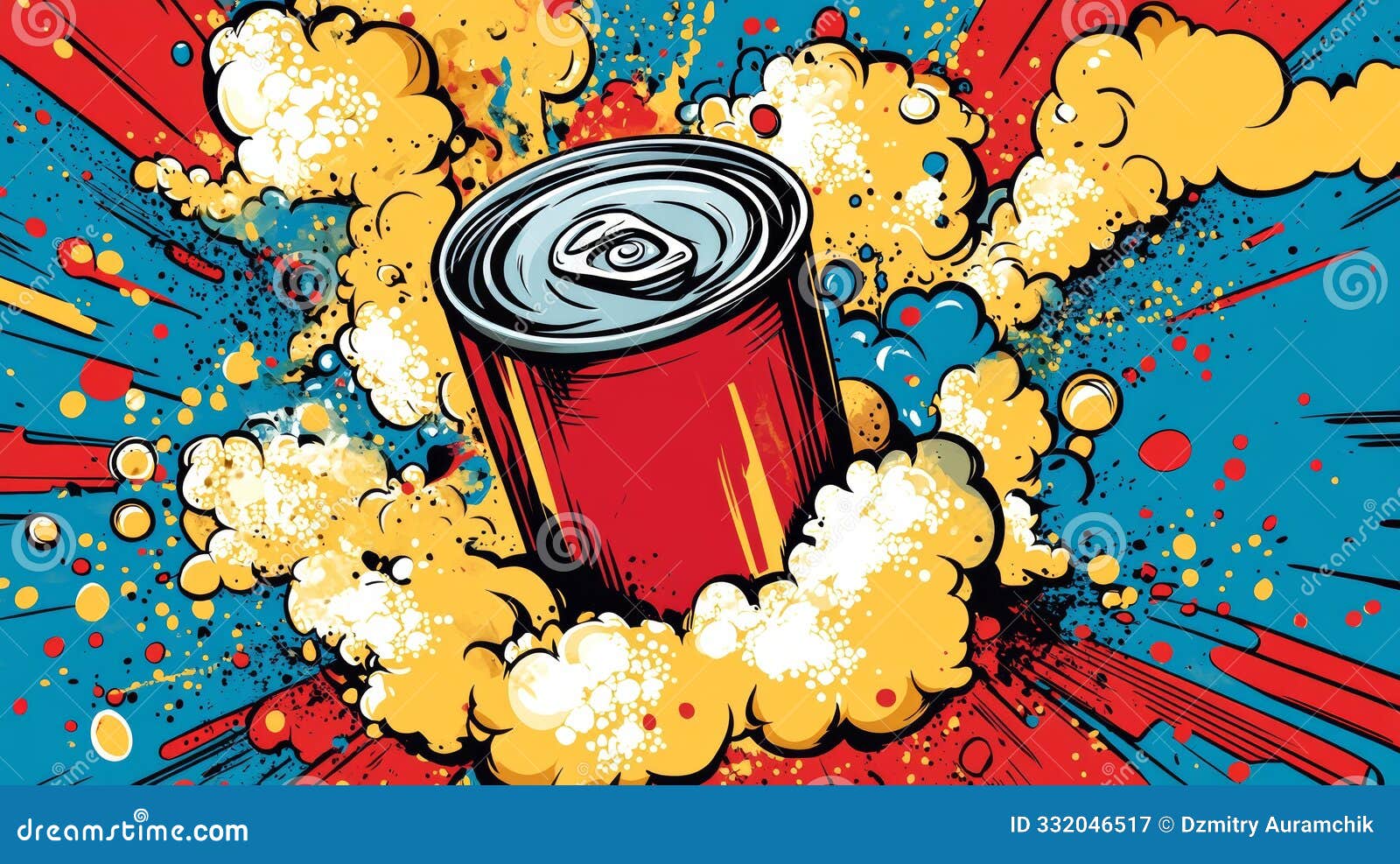 A Nostalgic Beverage Package with a Nostalgic Pop Art Design and ...