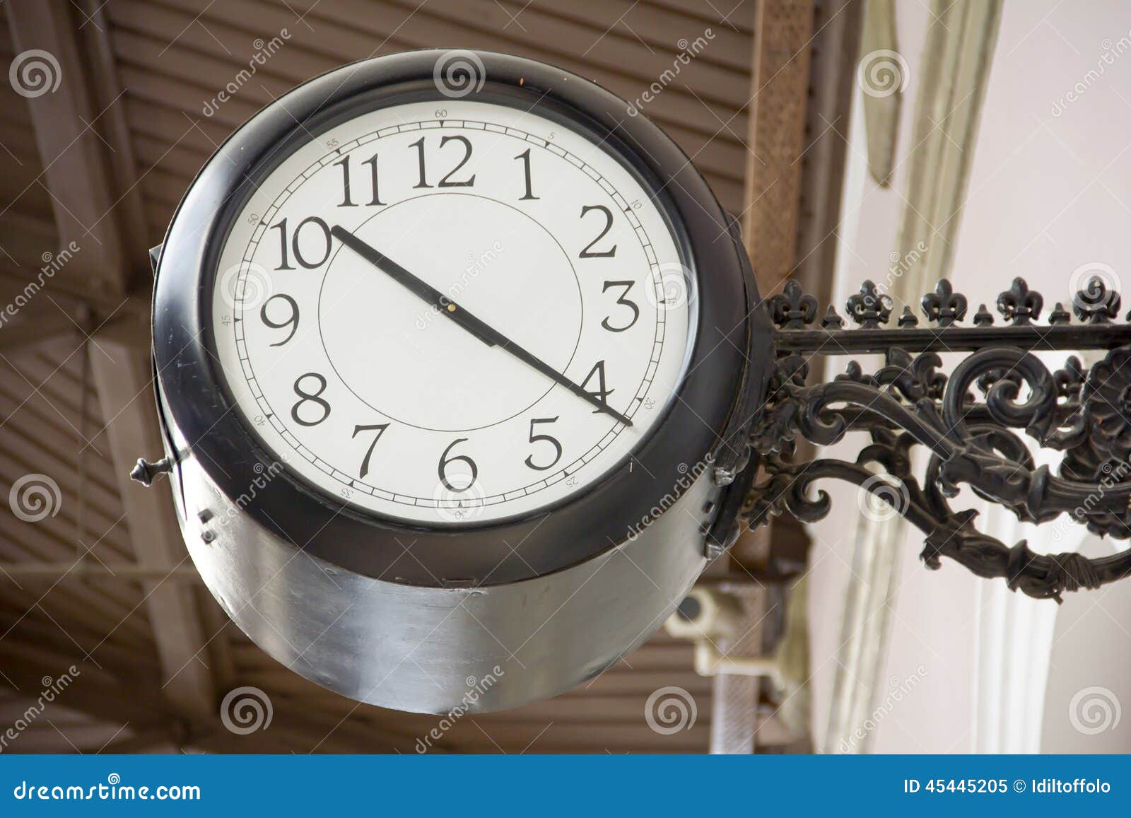 Nostalgic Clock stock image. Image of flirting, exterior - 45445205