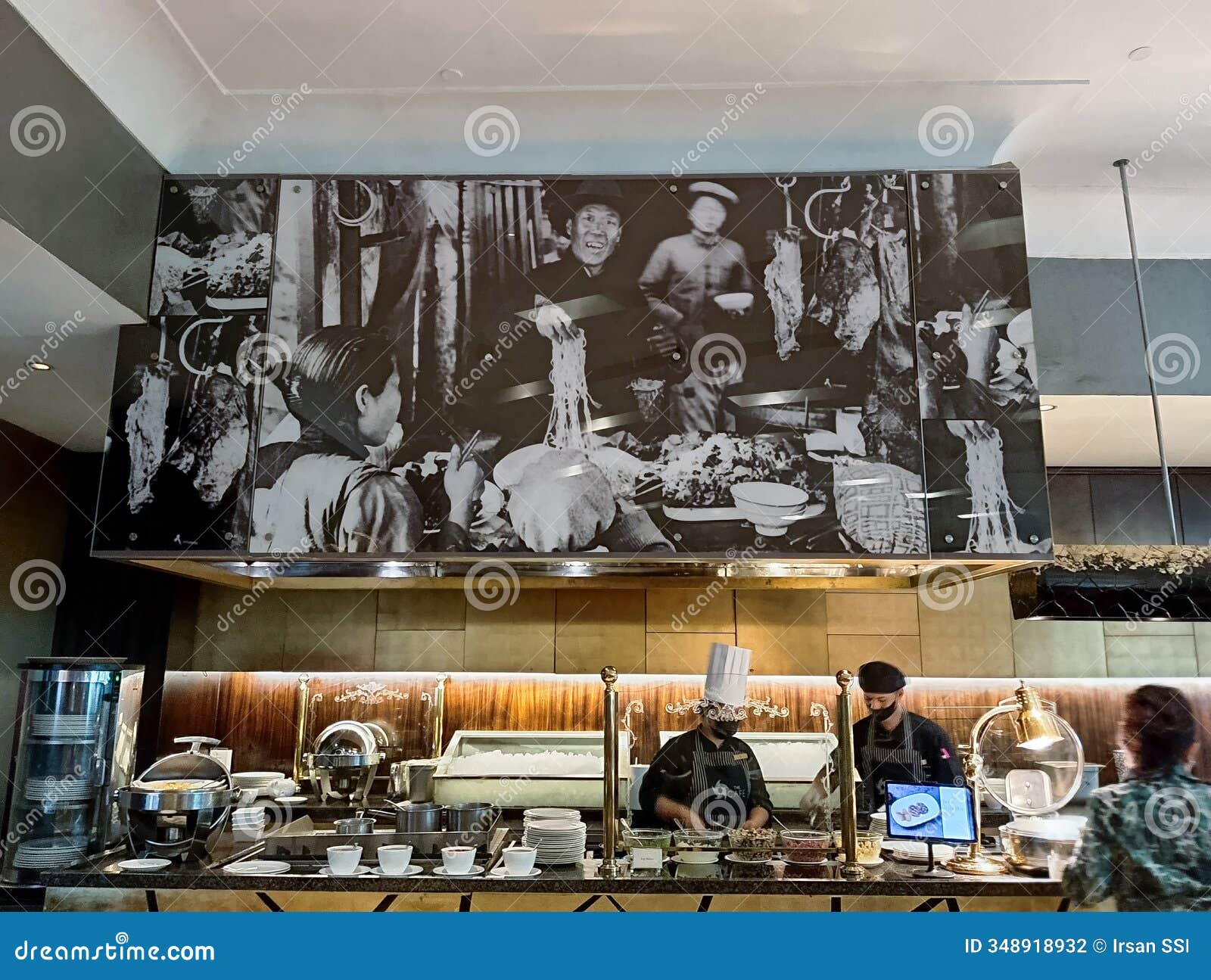 Nostalgic Culinary Backdrop: a Historic Restaurant Kitchen S Timeless ...