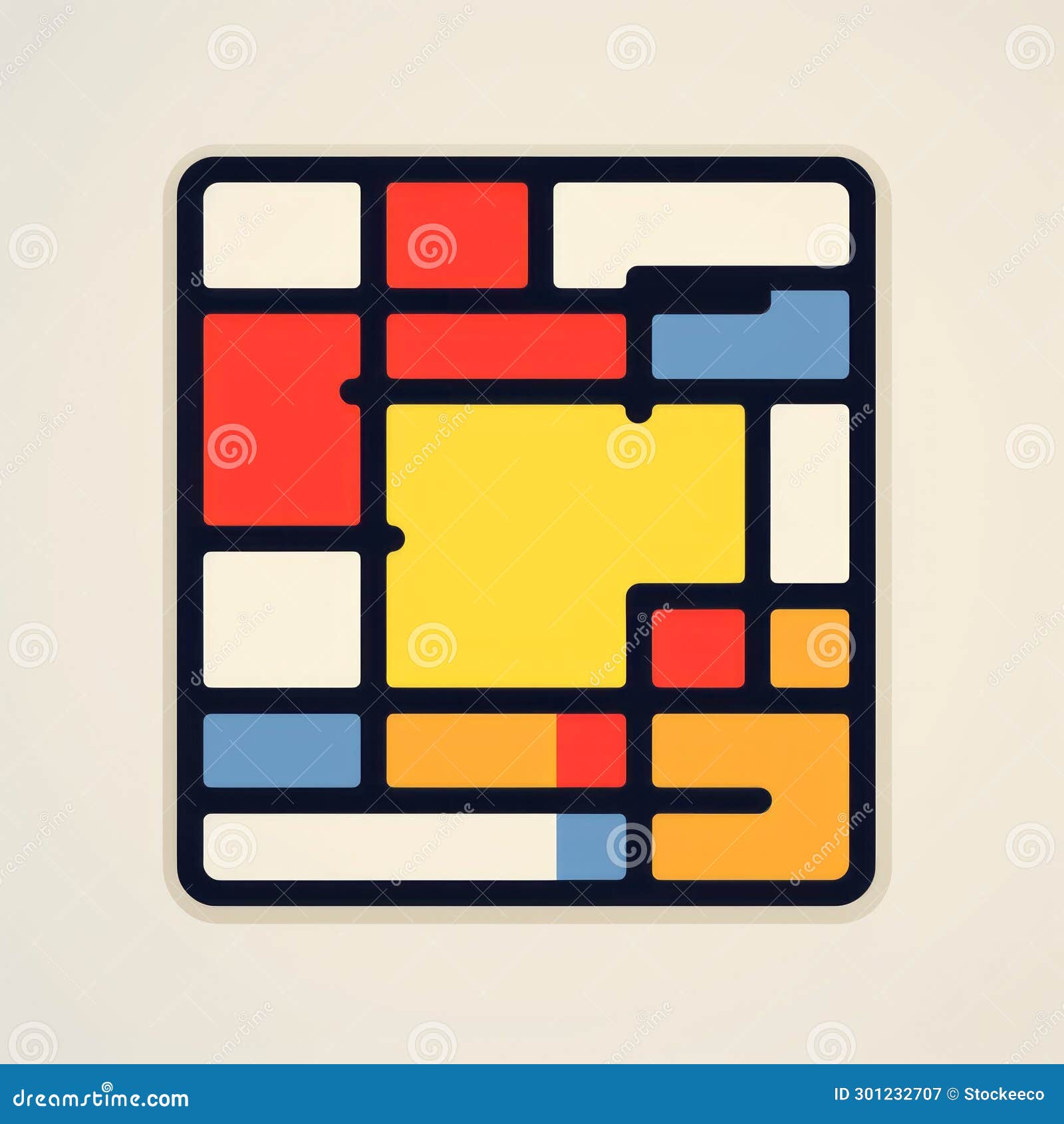 Nostalgic Icon with Abstract Lines: a Classic Composition by Eileen ...