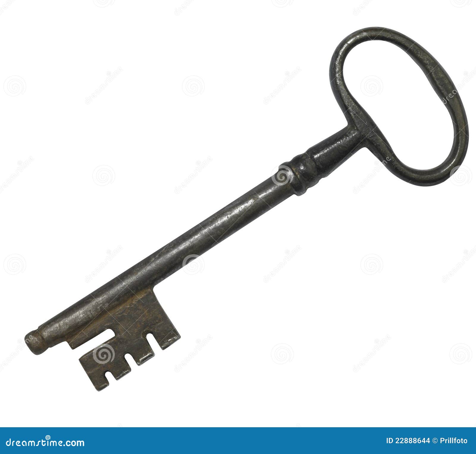 Nostalgic old key stock photo. Image of equipment, isolated - 22888644