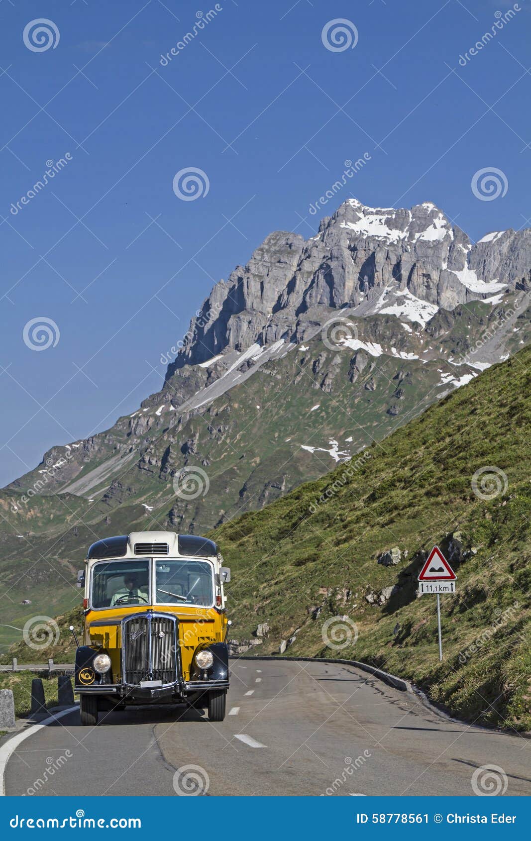 Nostalgic post bus stock image. Image of nostalgia, switzerland - 58778561