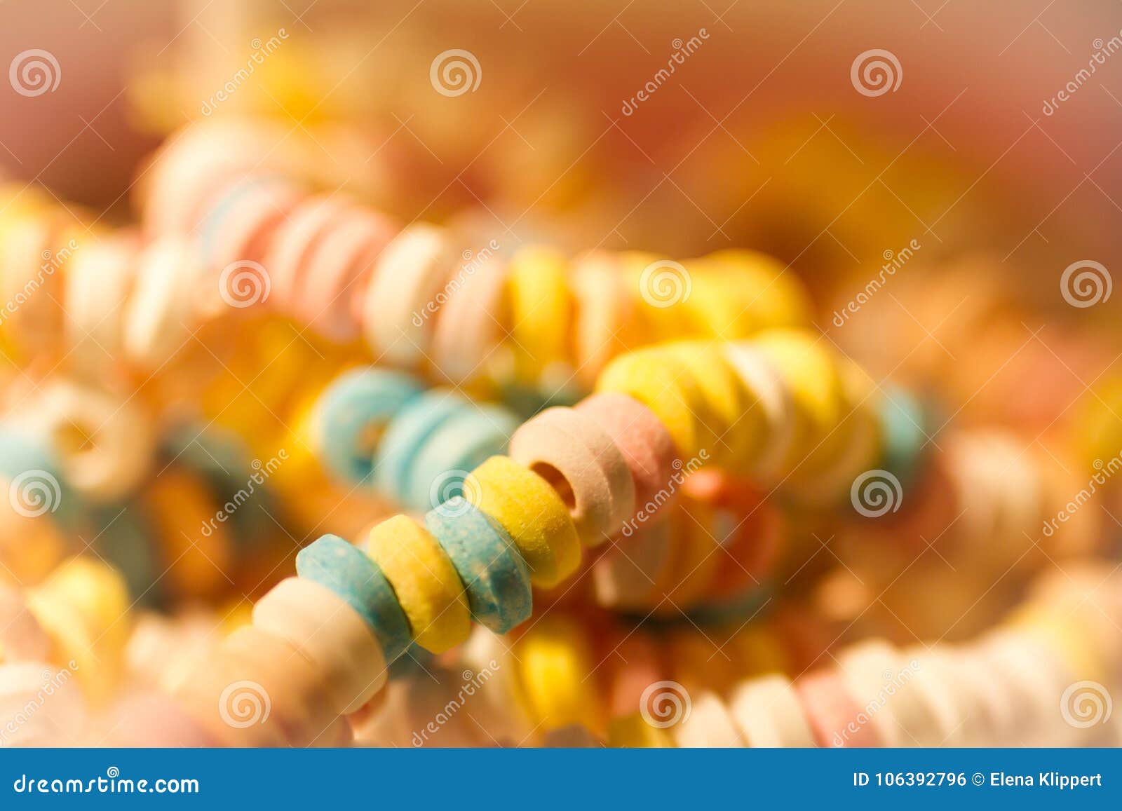 Nostalgic Sugar Chain in a Candy Store Stock Photo - Image of party ...
