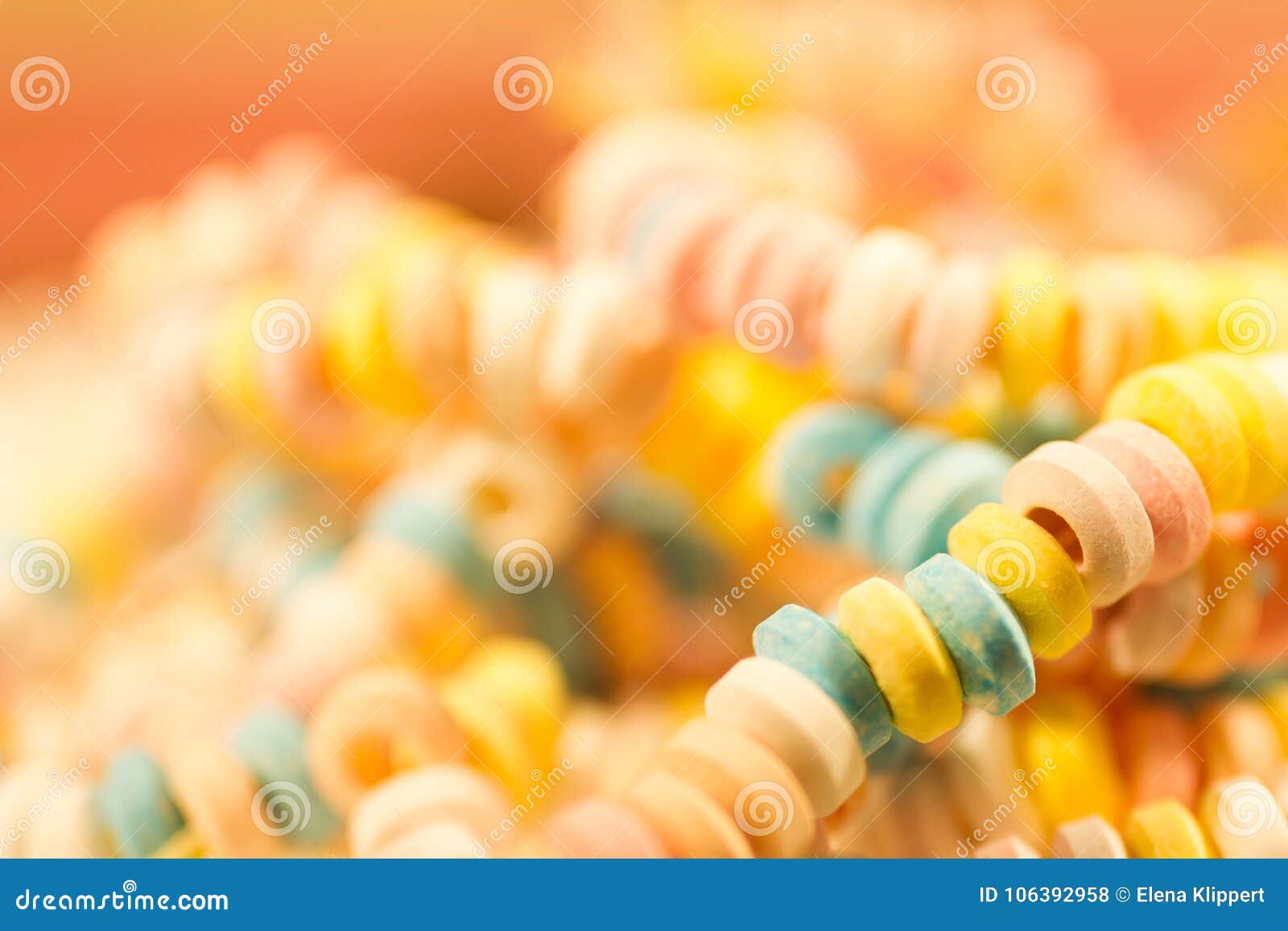 Nostalgic Sugar Chain in a Candy Store Stock Photo - Image of blurred ...