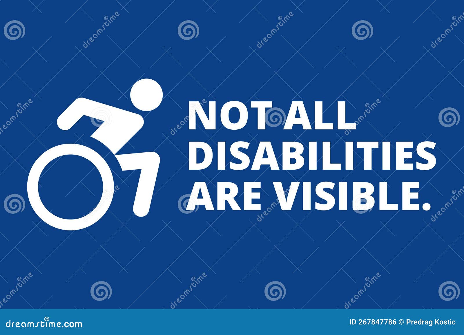 Not All Disabilities are Visible Stock Illustration - Illustration of ... Not All Disabilities are Visible Stock Illustration - Illustration of ...