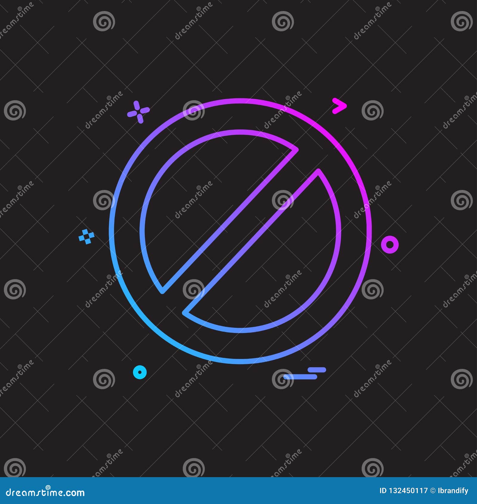 Not Allowed Icon Design Vector Stock Vector - Illustration of paper ...