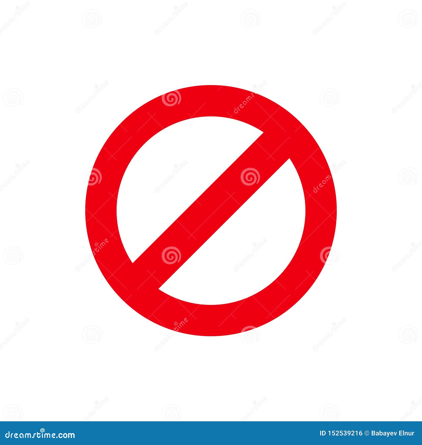 Not Allowed Icon. Flat Illustration of Not Allowed Vector Icon for Web ...
