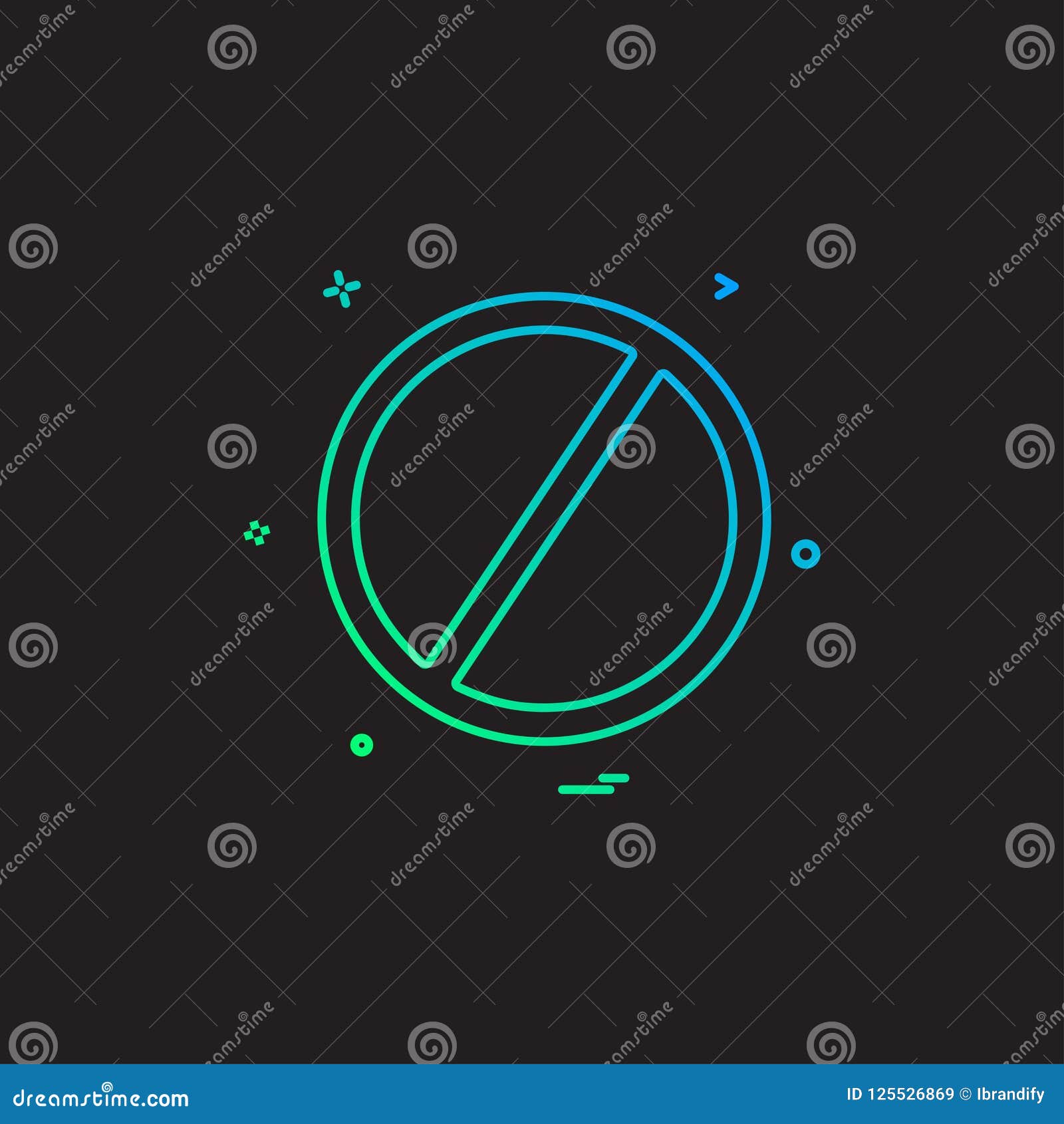 Not Allowed Icon Vector Desgin Stock Vector - Illustration of website ...