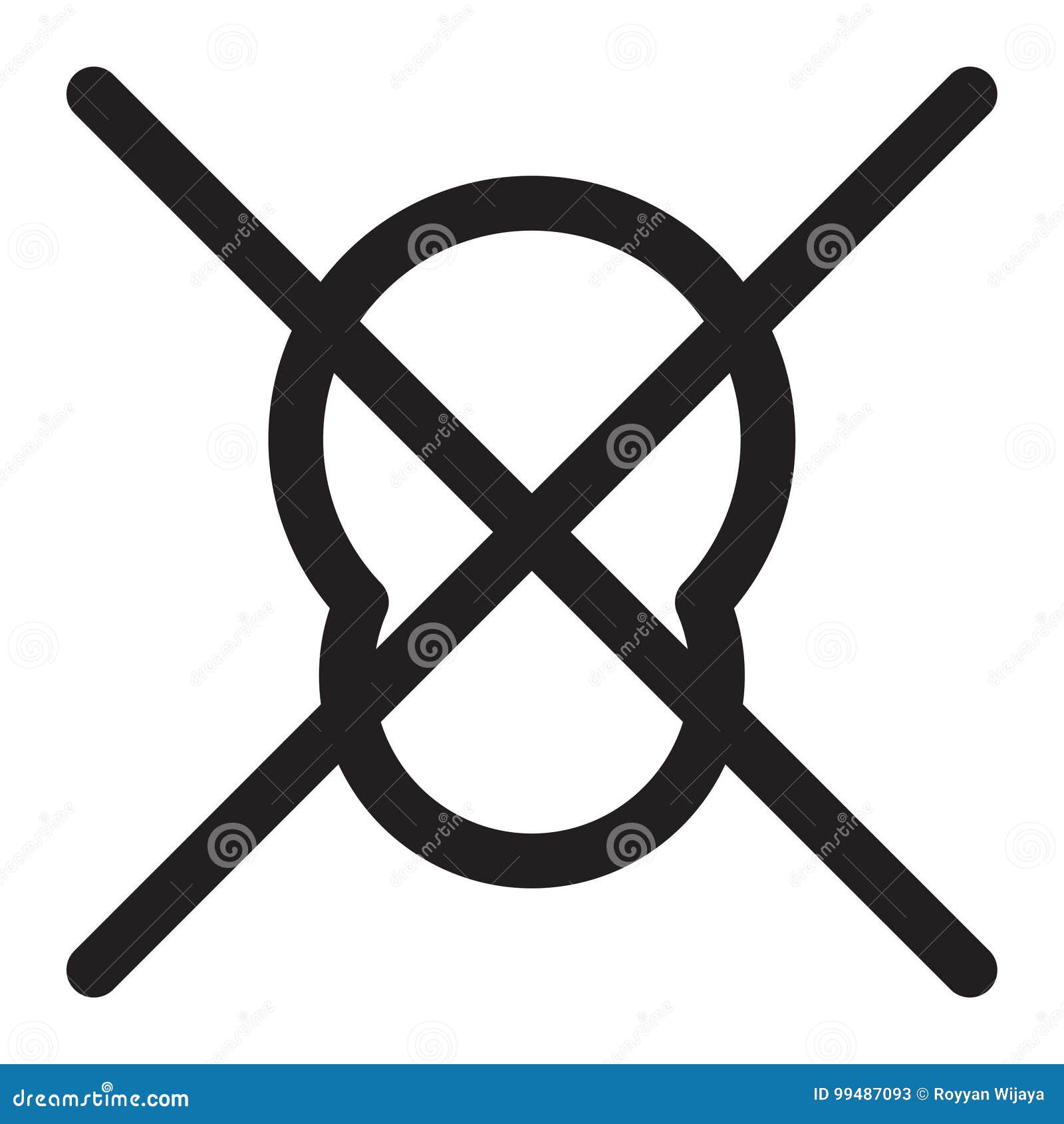 Not Allowed stock vector. Illustration of science, clip - 99487093