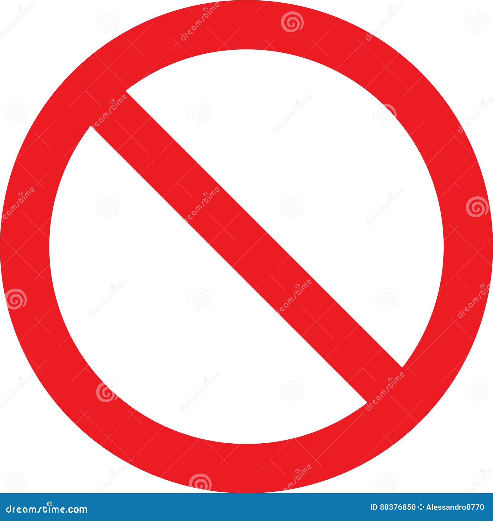 Not Allowed Sign stock illustration. Illustration of rule - 80376850