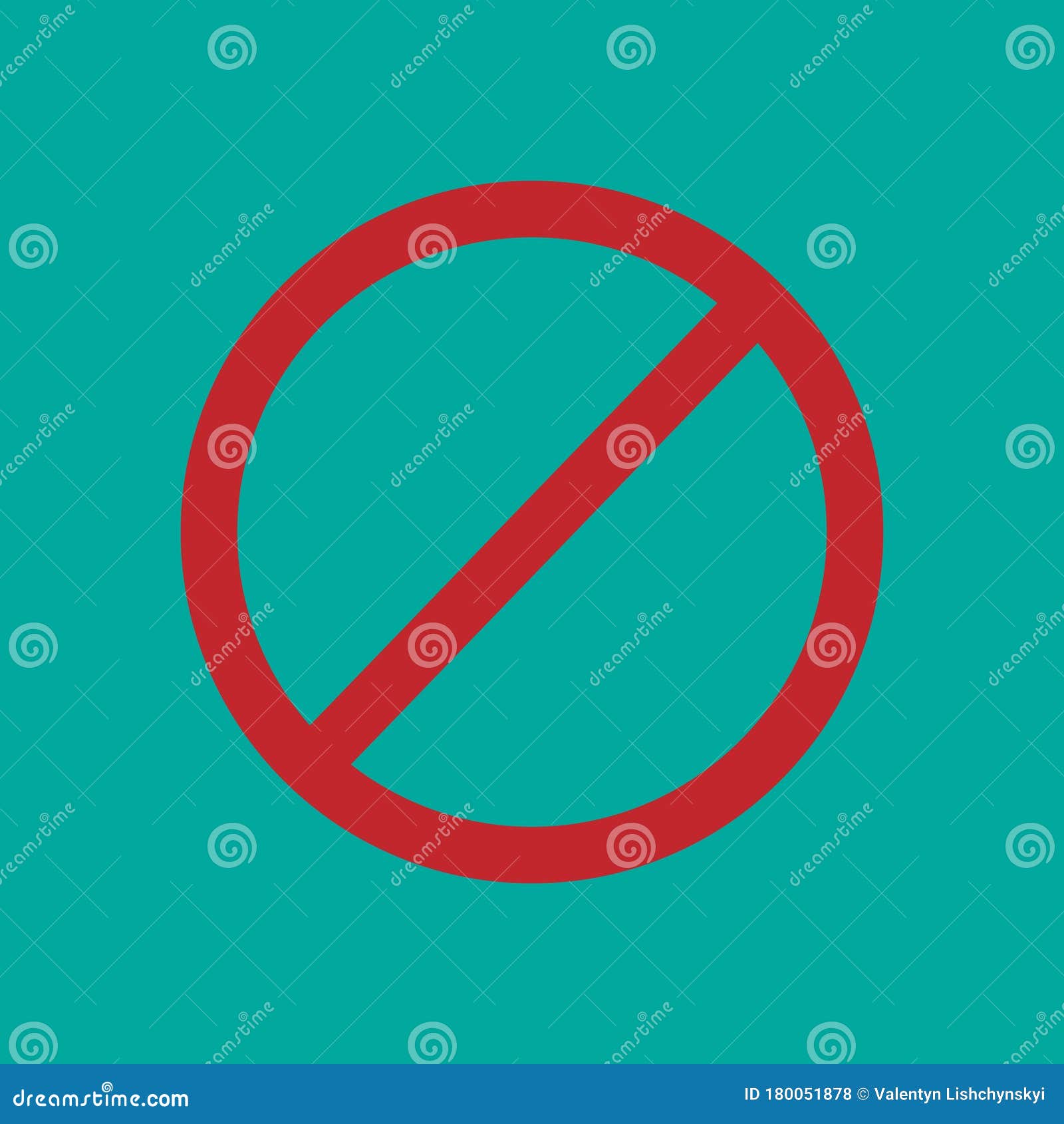 Not Allowed Sign, Vector Stop Icon Symbol Stock Illustration ...