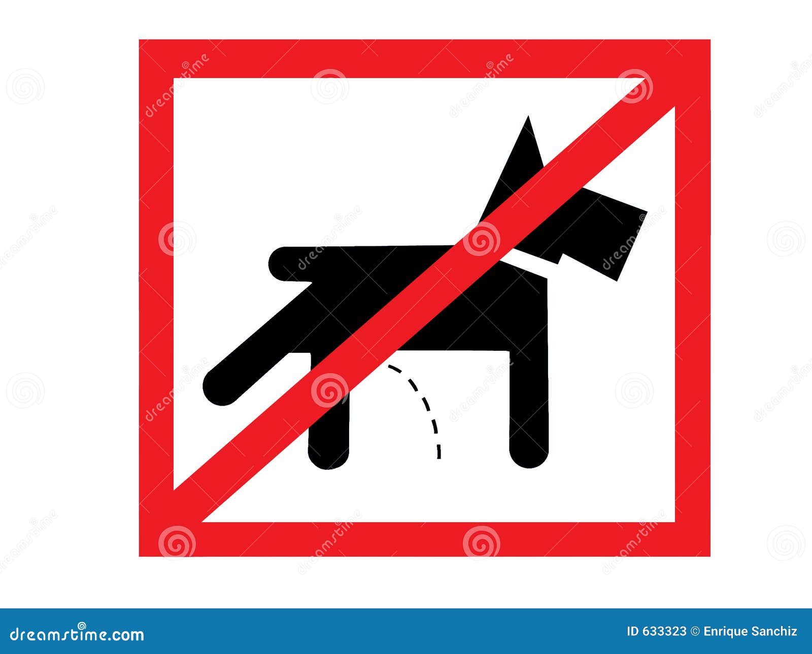 Not Allowed To Pee for Pets Stock Image - Image of forbid, area: 633323