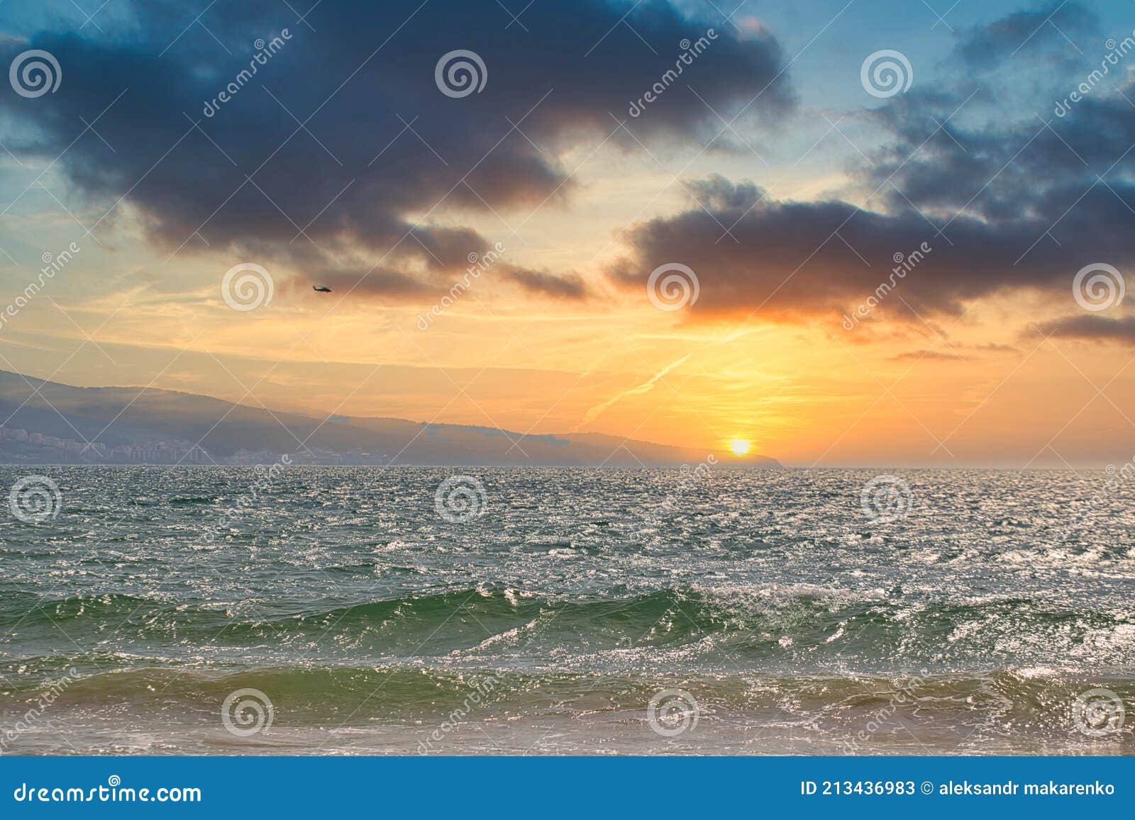 Not a Calm Sea at Sunset in Bulgaria Stock Image - Image of outdoor ...