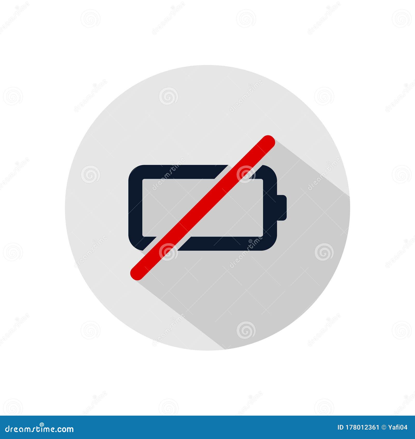 Not Charging Battery Icon Vector, Replacing Your Battery Illustration ...