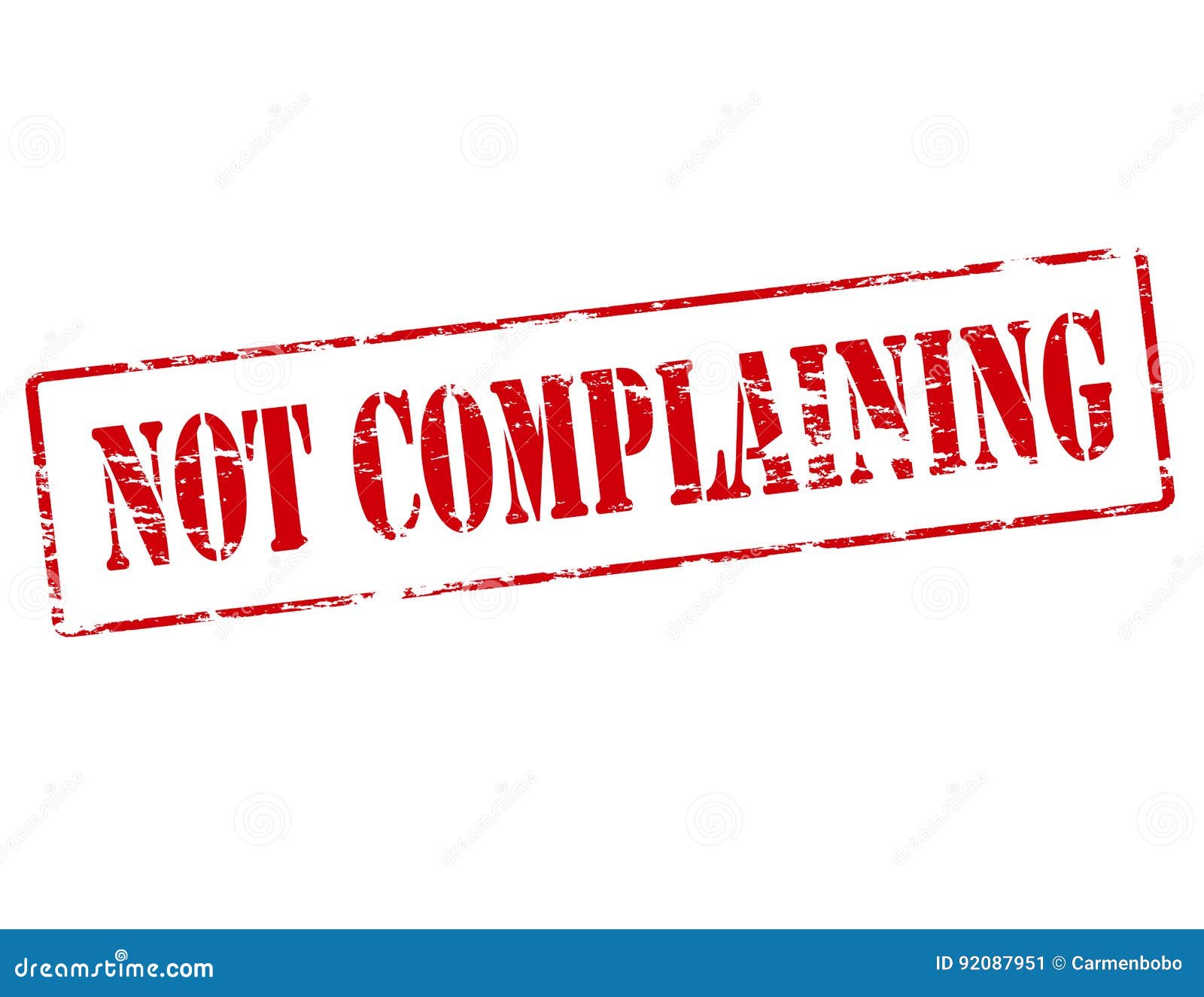 Not complaining stock illustration. Illustration of complaining - 92087951