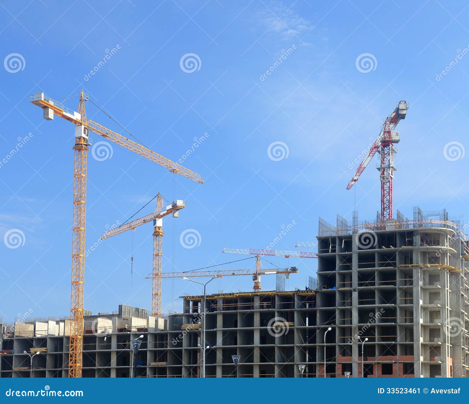 Not completed building stock image. Image of mount, crane - 33523461