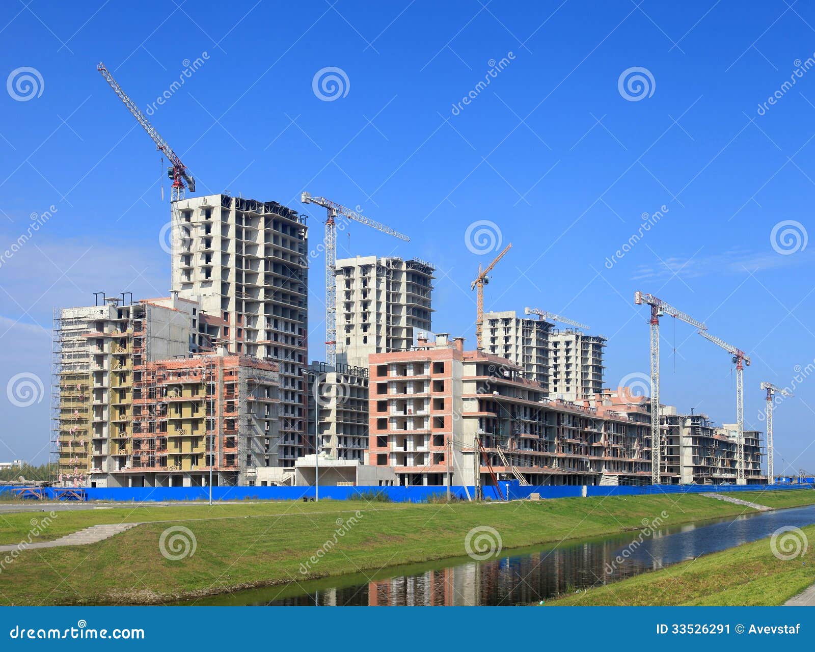 Not completed building stock image. Image of highvoltage - 33526291