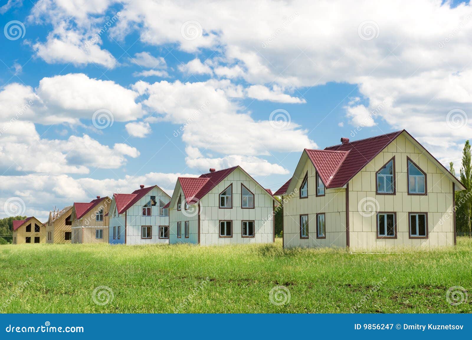 Not completed houses stock image. Image of beautiful, brick - 9856247