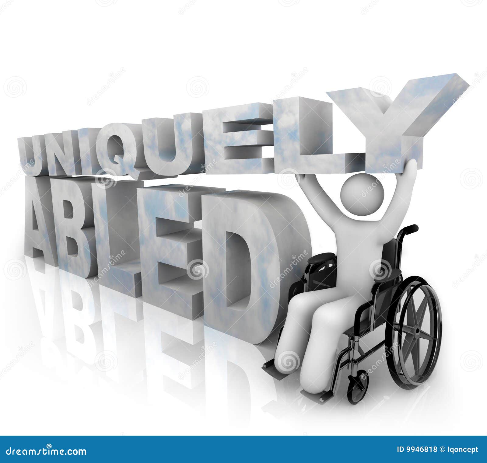 Not Disabled - Uniquely Abled Stock Illustration - Illustration of ...