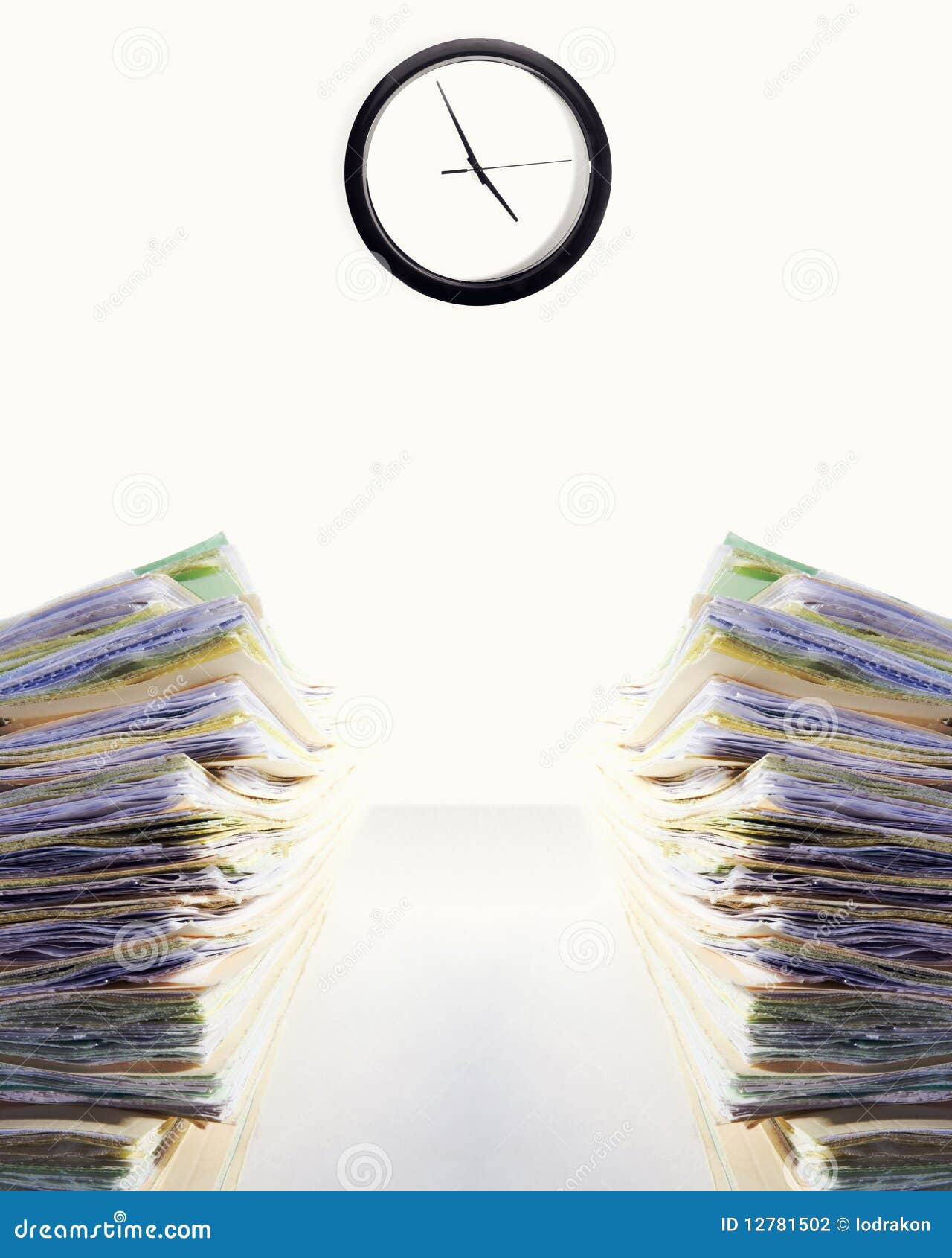 Stacks Of Paperwork In Overflowing Cupboard Stock Photography ...