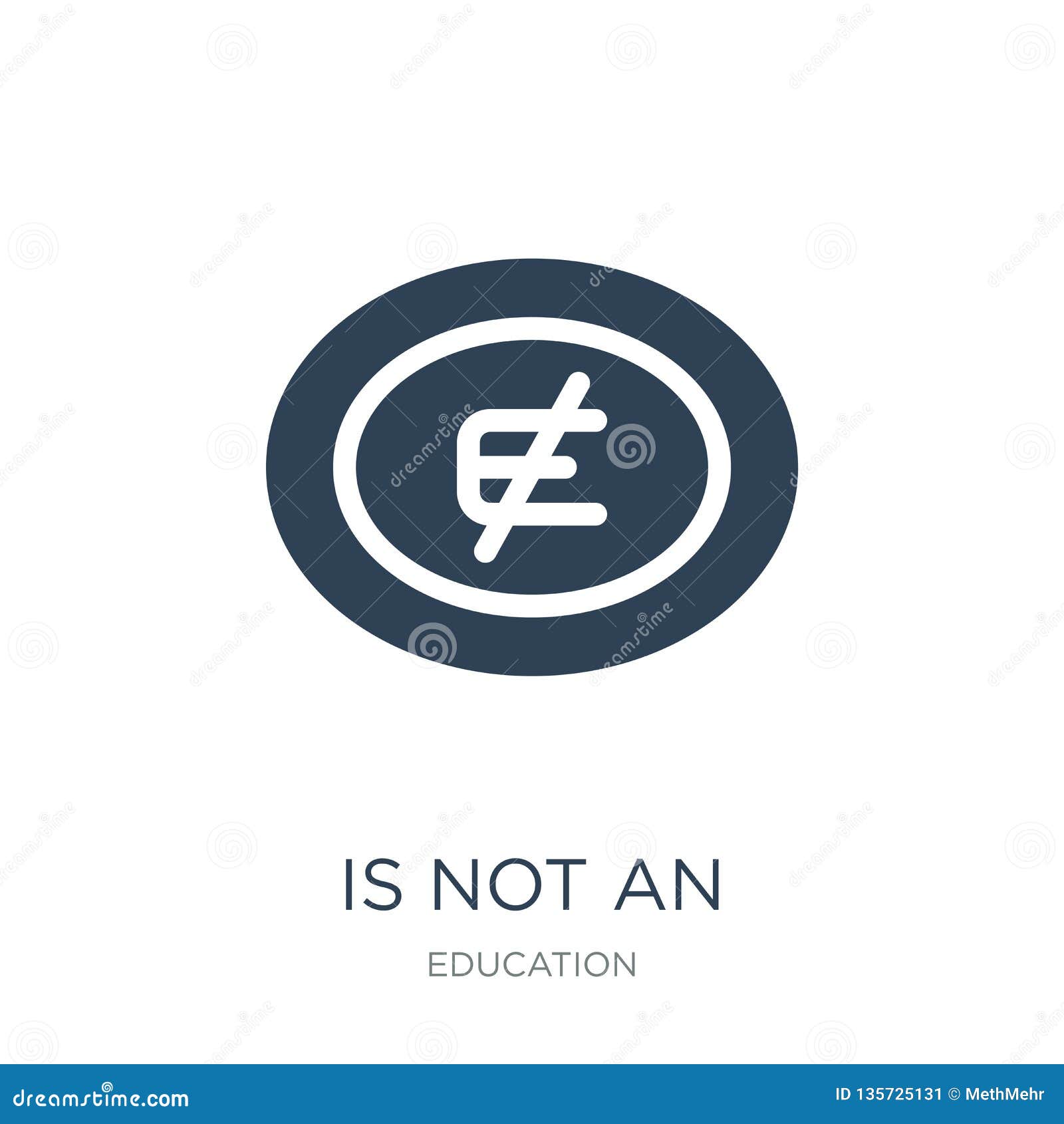 Is Not an Element of Icon in Trendy Design Style. is Not an Element of ...