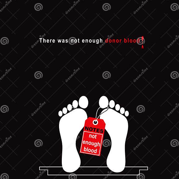 Not enough blood stock vector. Illustration of give, charity - 95654118