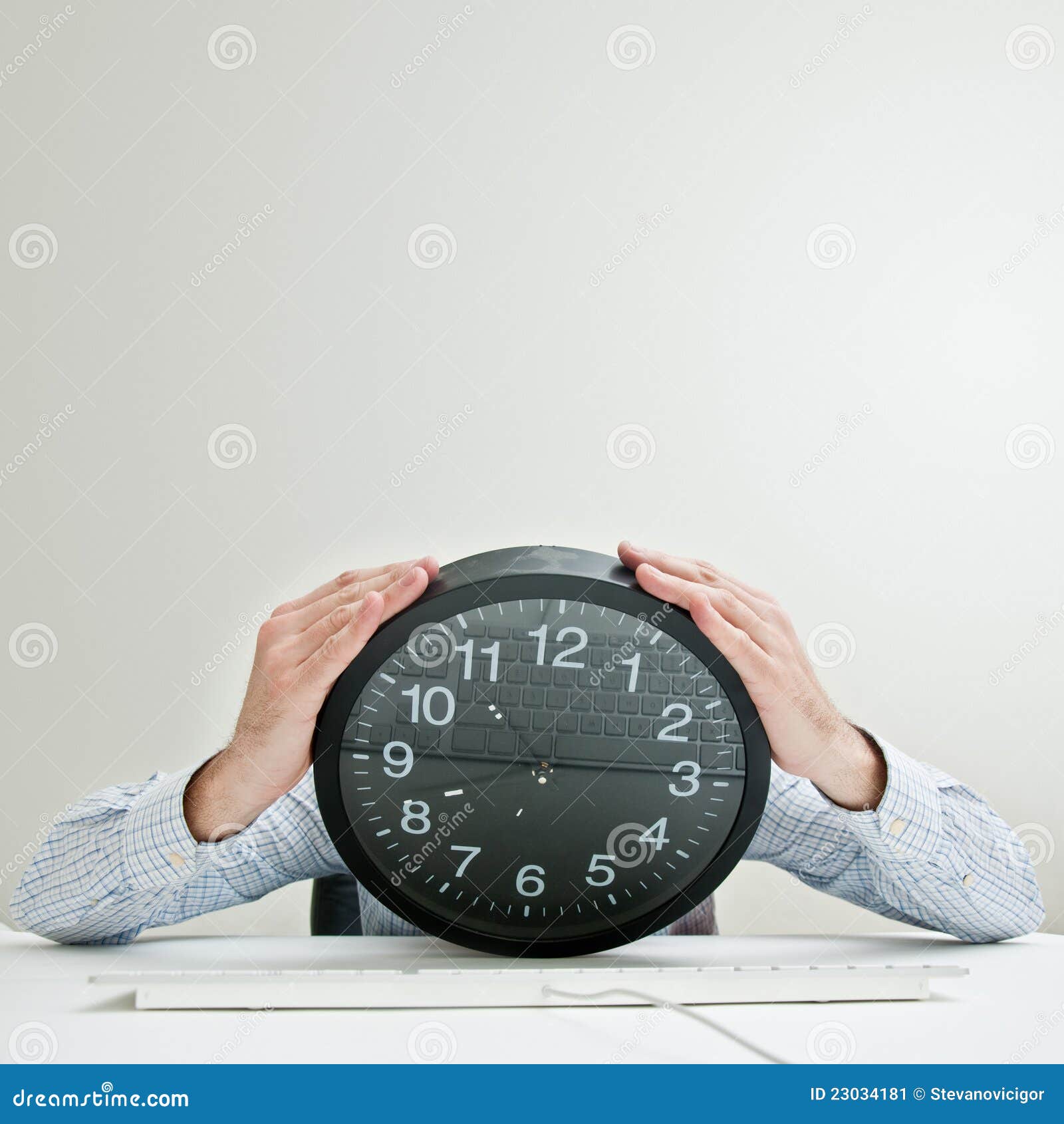 Not enough time stock image. Image of holding, person - 23034181