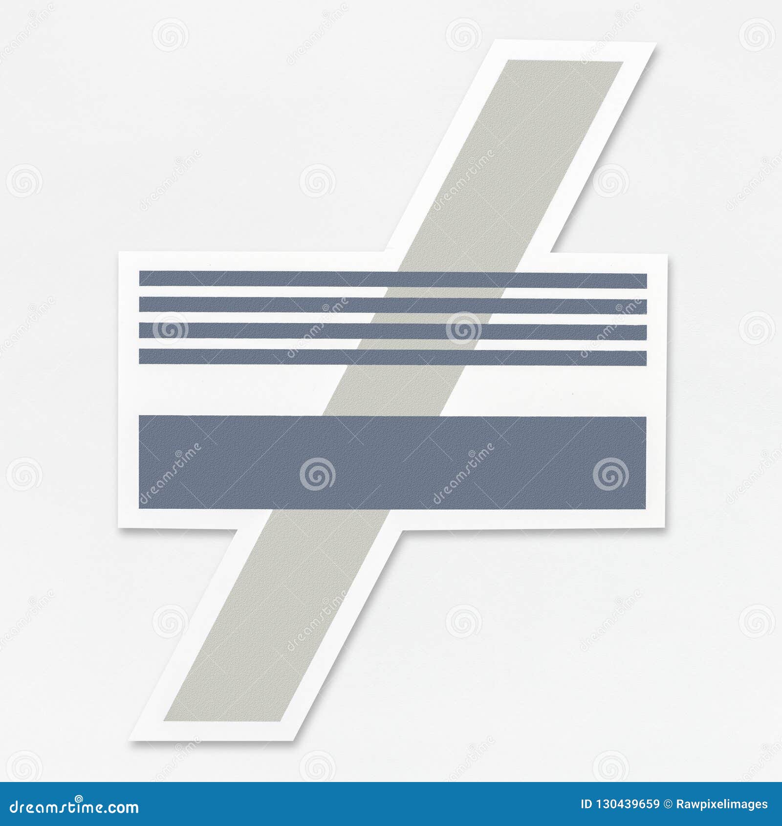 Not Equal Sign Icon Isolated Stock Image - Image of school, accounting ...