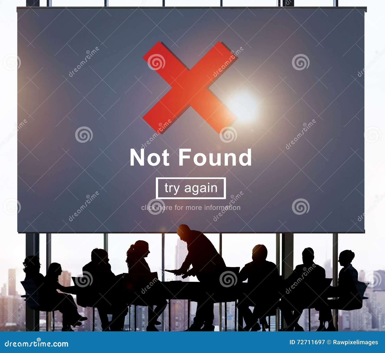 Not Found Error Data Internet Online Technology Concept Stock Image ...