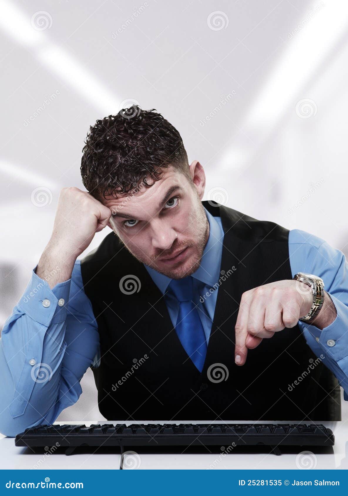 Not going well stock image. Image of business, computer - 25281535