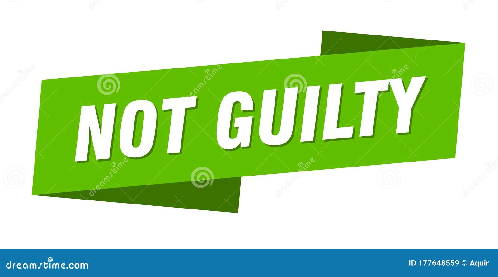 Not Guilty Banner Template. Not Guilty Ribbon Label Stock Vector ...