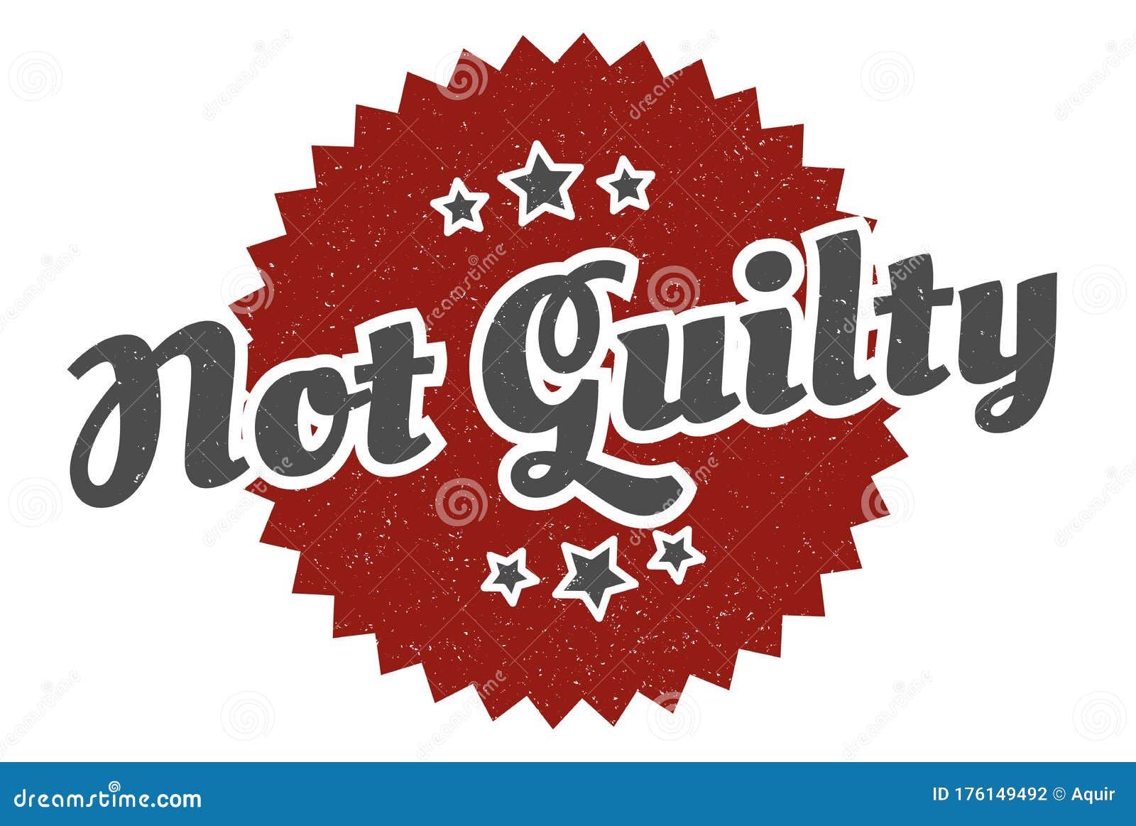 Not Guilty Sign. Not Guilty Vintage Retro Label Stock Vector ...