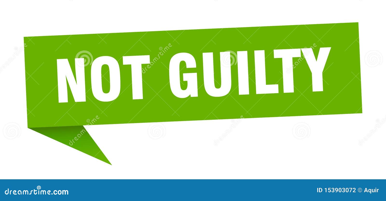 Not guilty speech bubble. stock vector. Illustration of peeler - 153903072