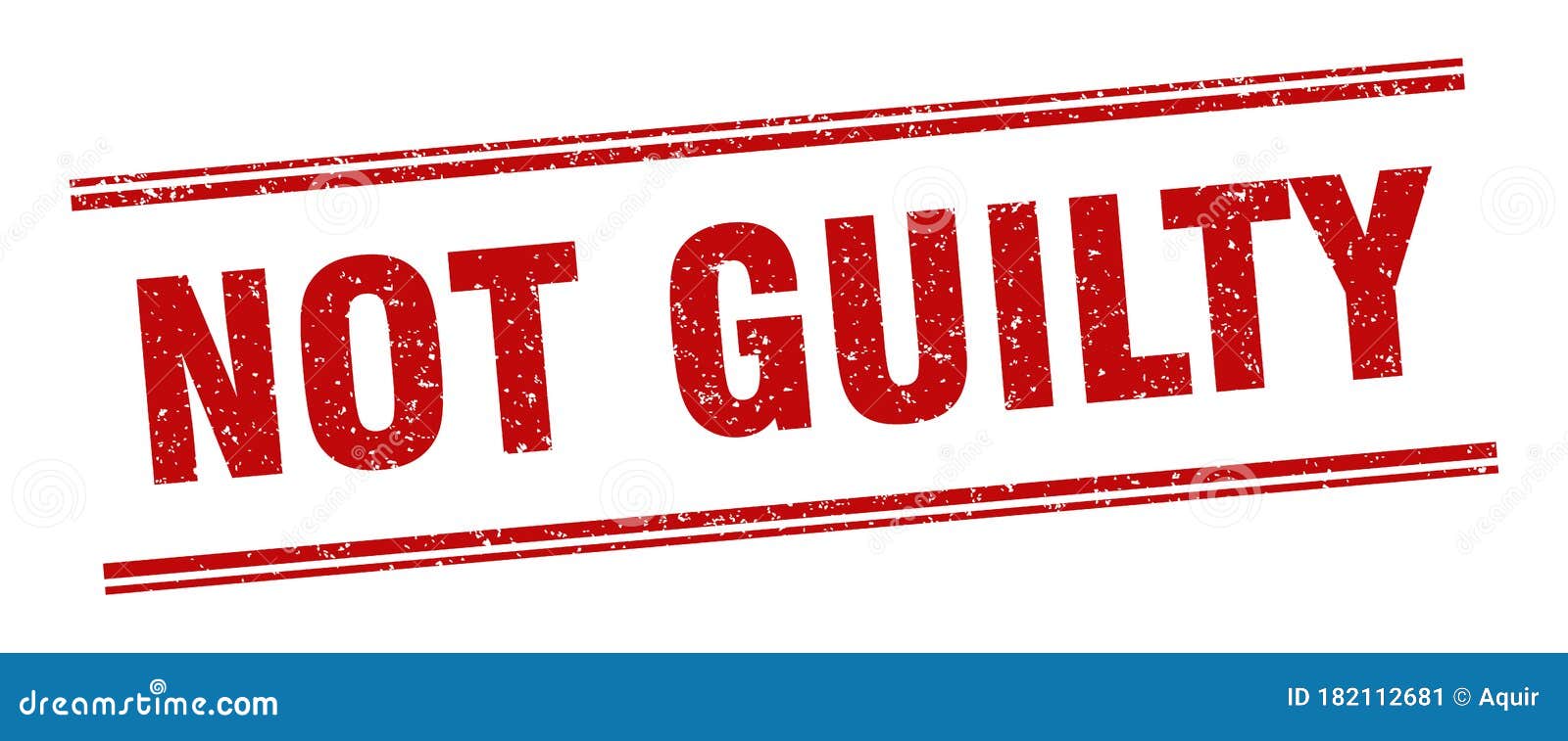 Not Guilty Stamp. Not Guilty Square Grunge Sign Stock Vector ...