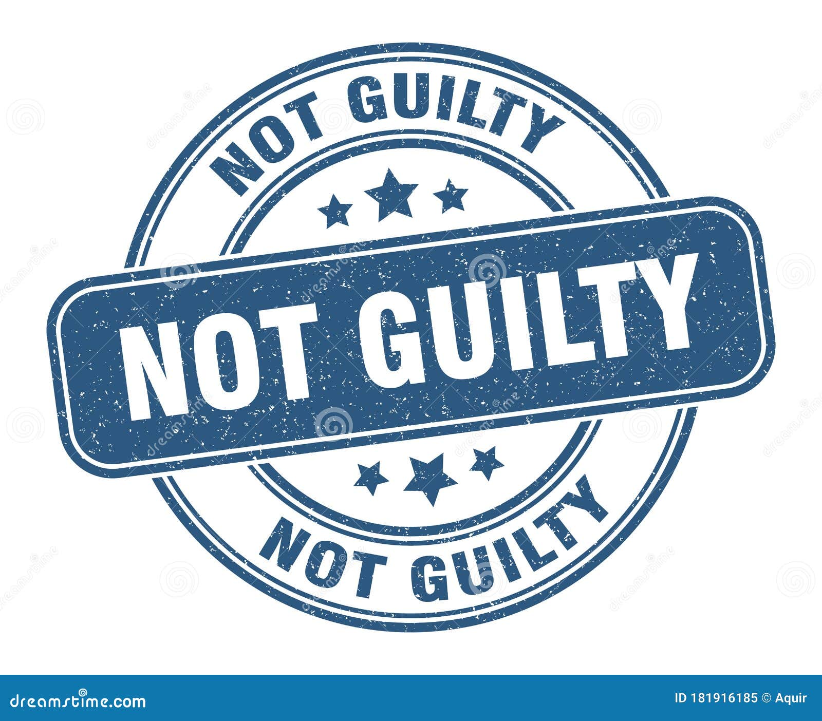 Not Guilty Stamp. Not Guilty Round Grunge Sign Stock Vector ...