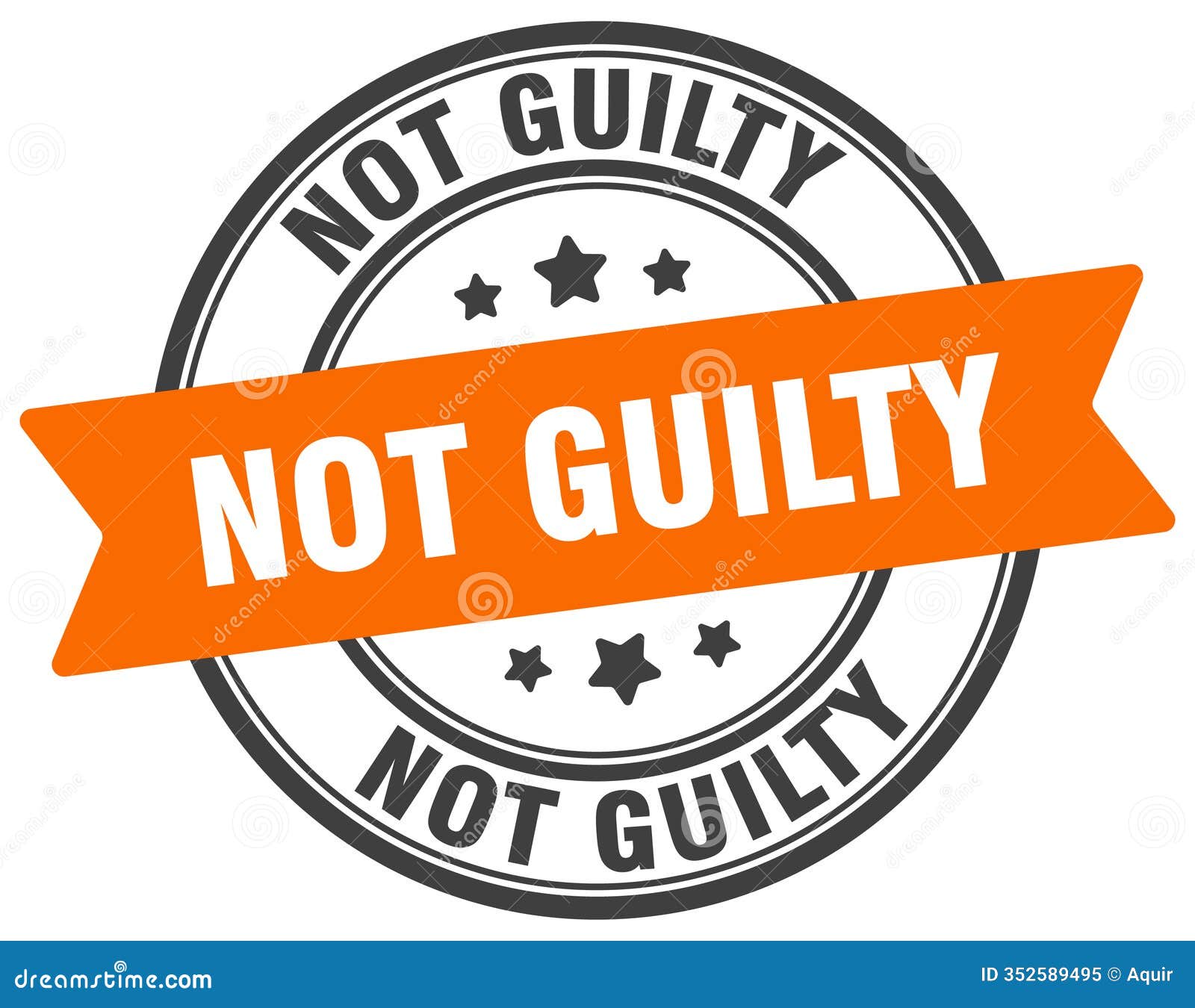 GUILTY Stamp On White Vector Illustration | CartoonDealer.com #144030116