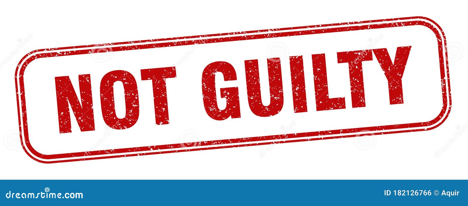 Not Guilty Stamp. Not Guilty Square Grunge Sign Stock Vector ...