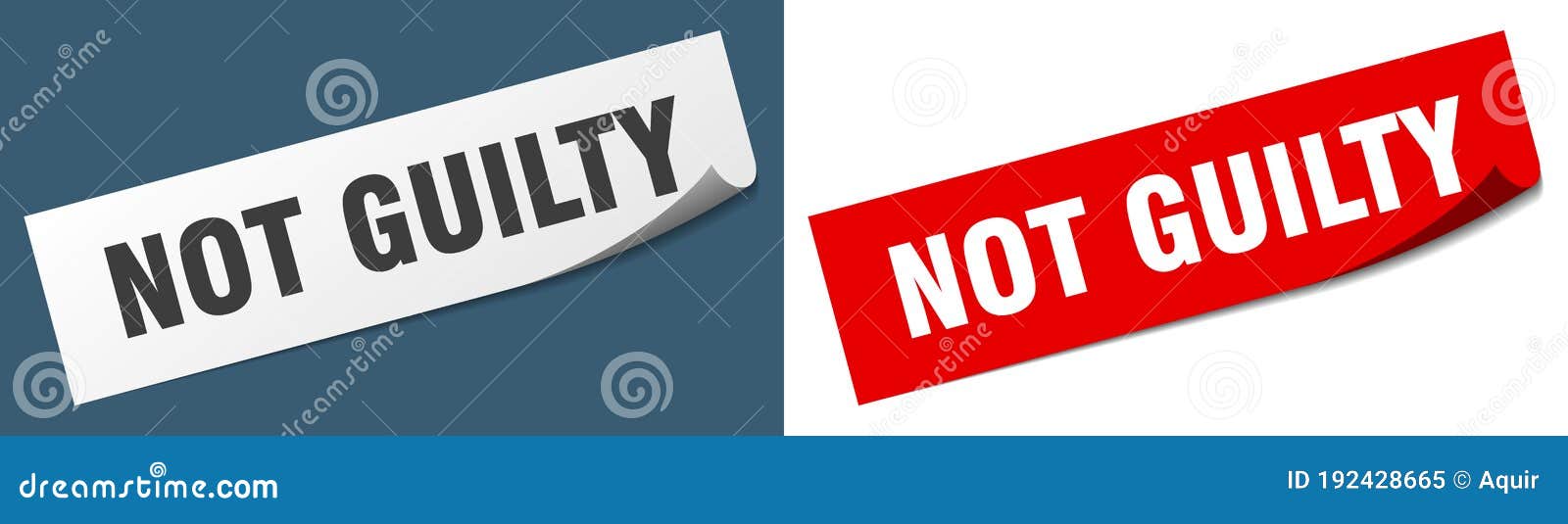 Not Guilty Sticker. Not Guilty Sign Set Stock Vector - Illustration of ...
