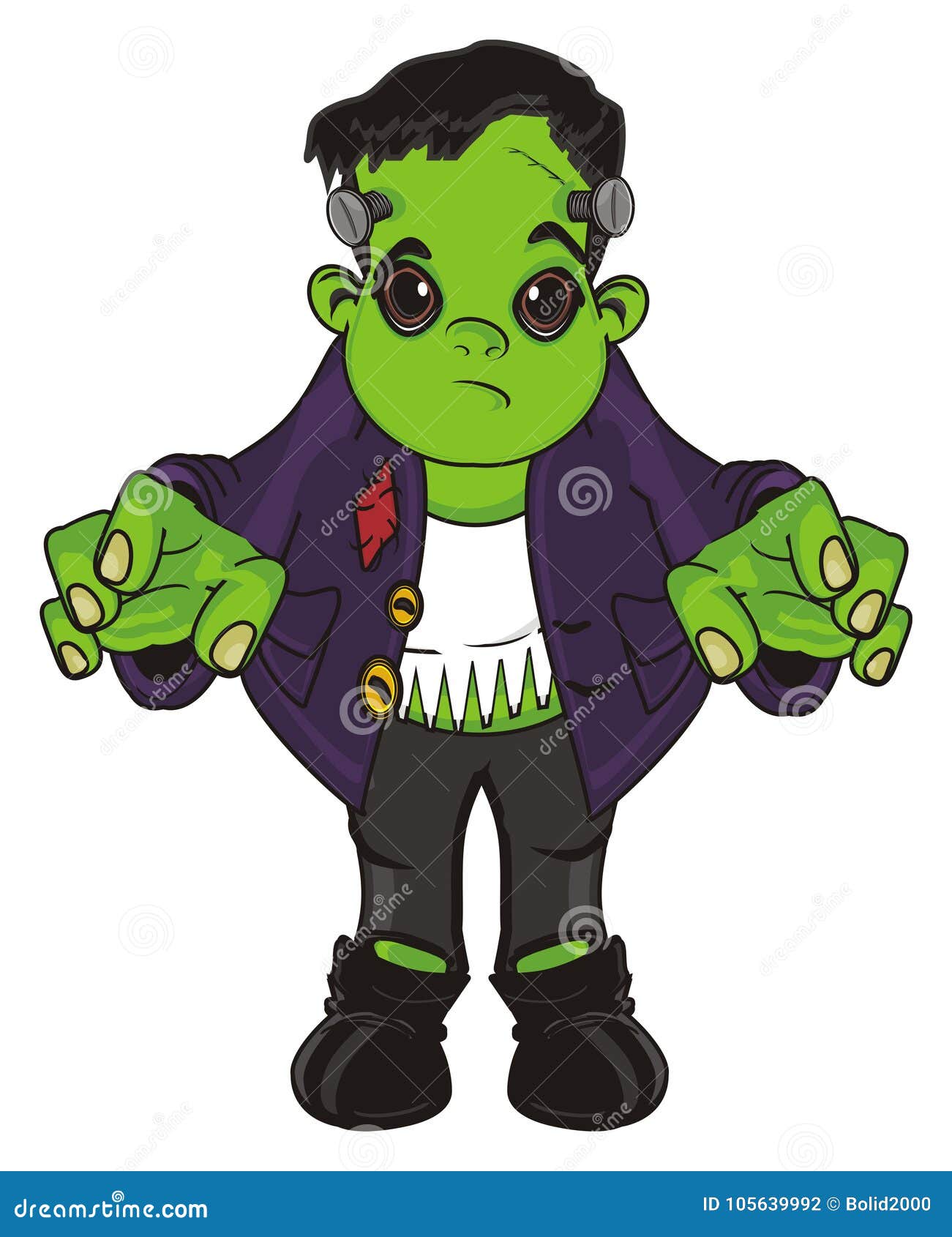 Not happy zombie stock illustration. Illustration of zombie - 105639992